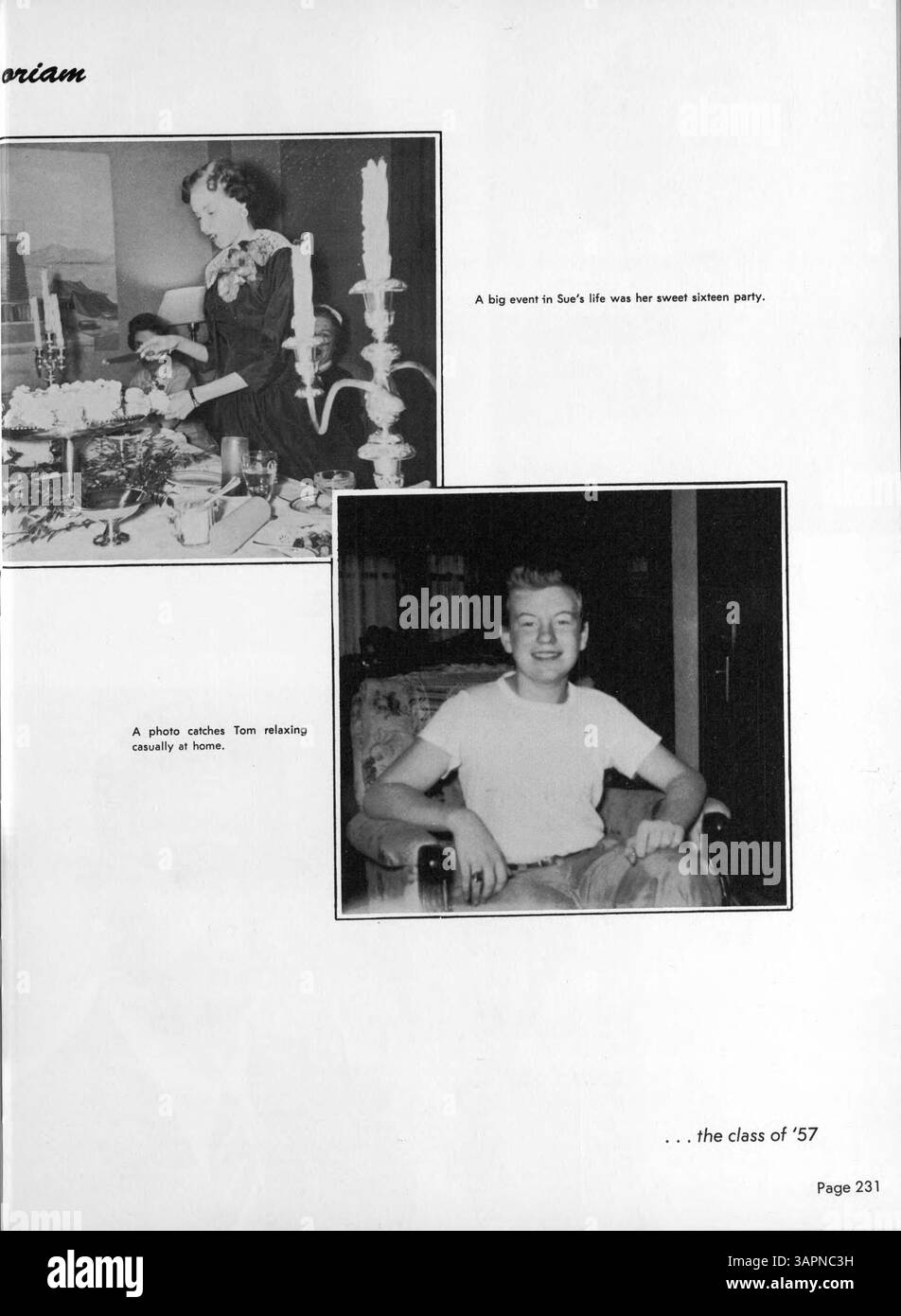 The 1957 North High Yearbook, '57 Polaris,' highlights the students ...