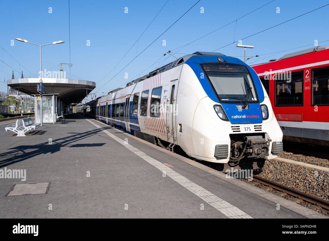National Express Bombardier Talent 2 regional train at Cologne Messe ...