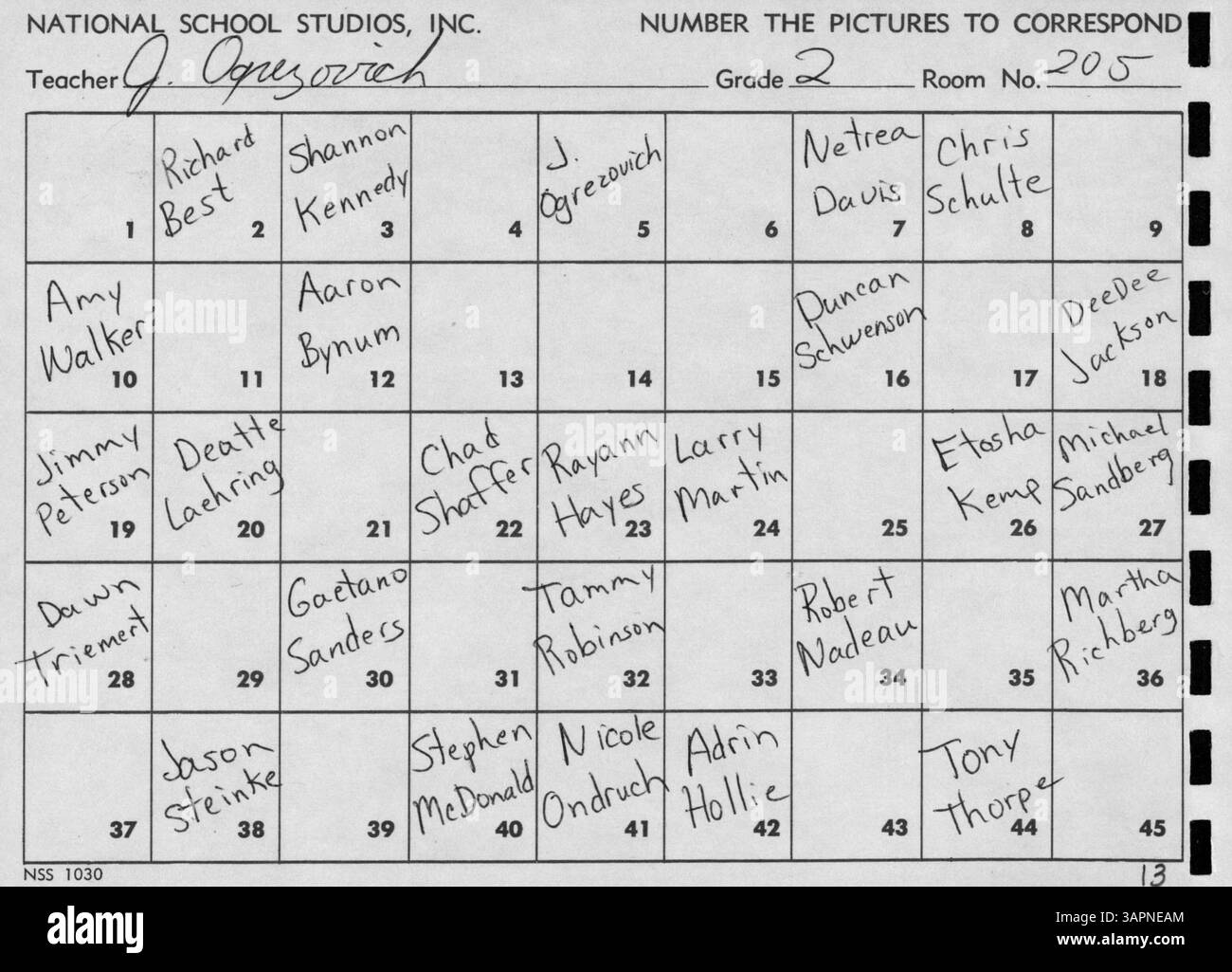 Classroom elementary 1980s hi-res stock photography and images - Alamy