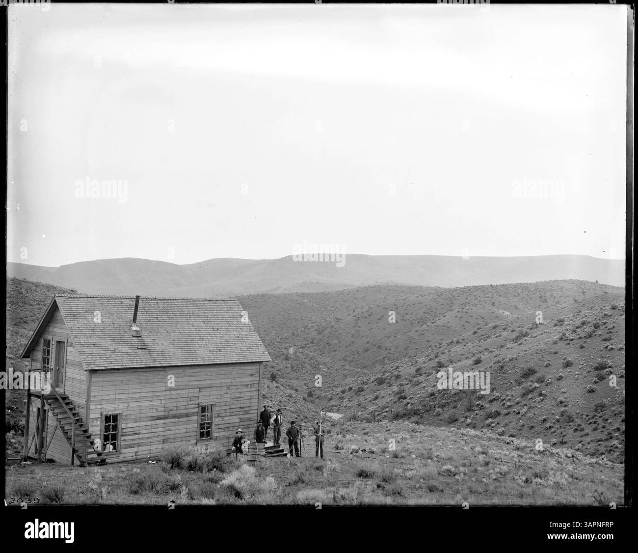 This image depicts the Oregon King Gold Mine near Ashwood, Oregon ...