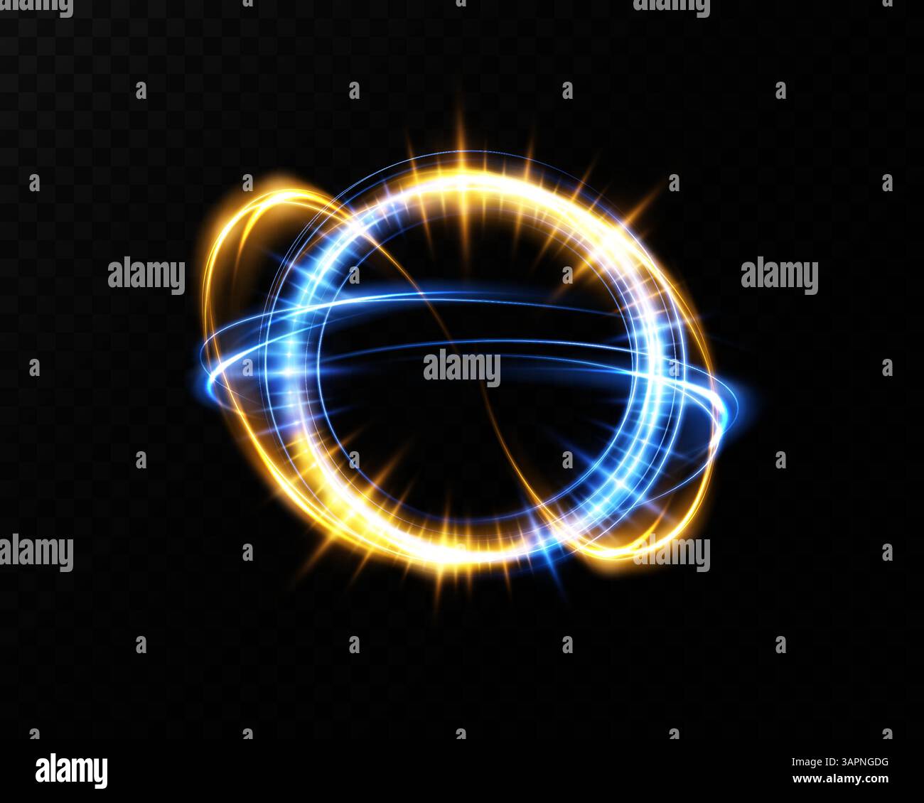 Dynamic Light Ring with Sparkles, Energy Effects, and a mesmerizing ...