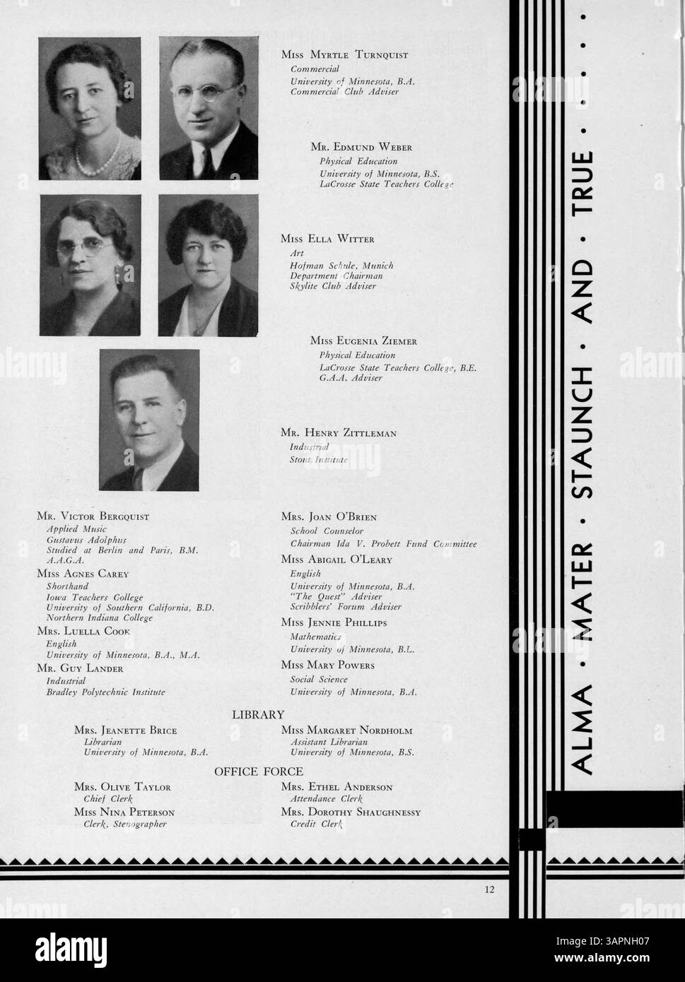 This 1933 yearbook from Central High documents the students, teachers ...