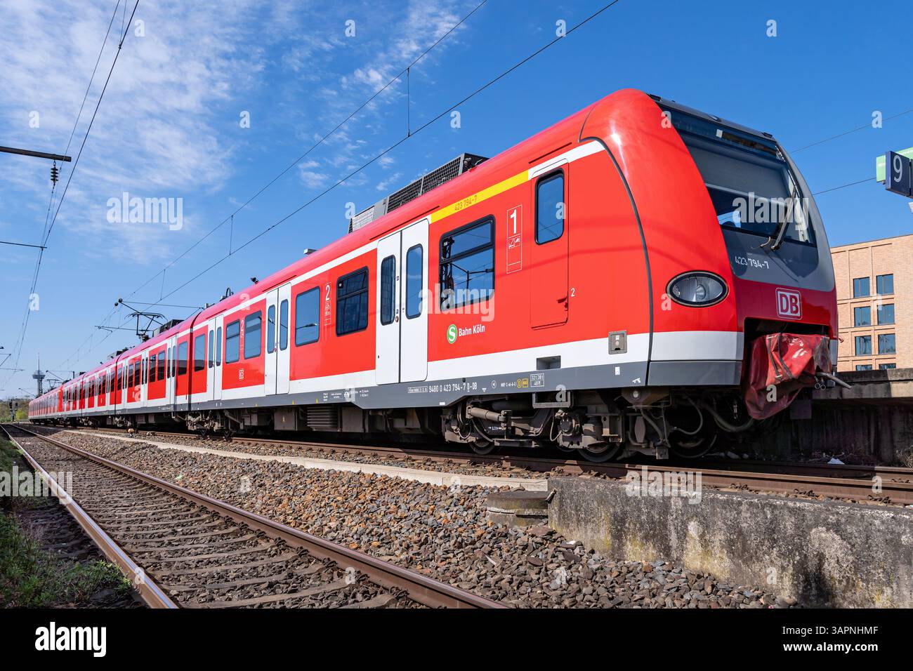 Cologne S-Bahn train at Cologne Messe/Deutz station Stock Photo - Alamy