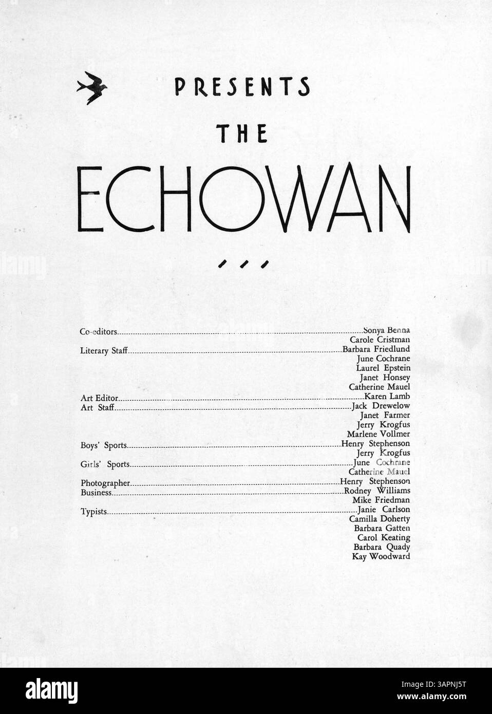 The 1952 Echowan yearbook from St. Louis Park High School highlights ...
