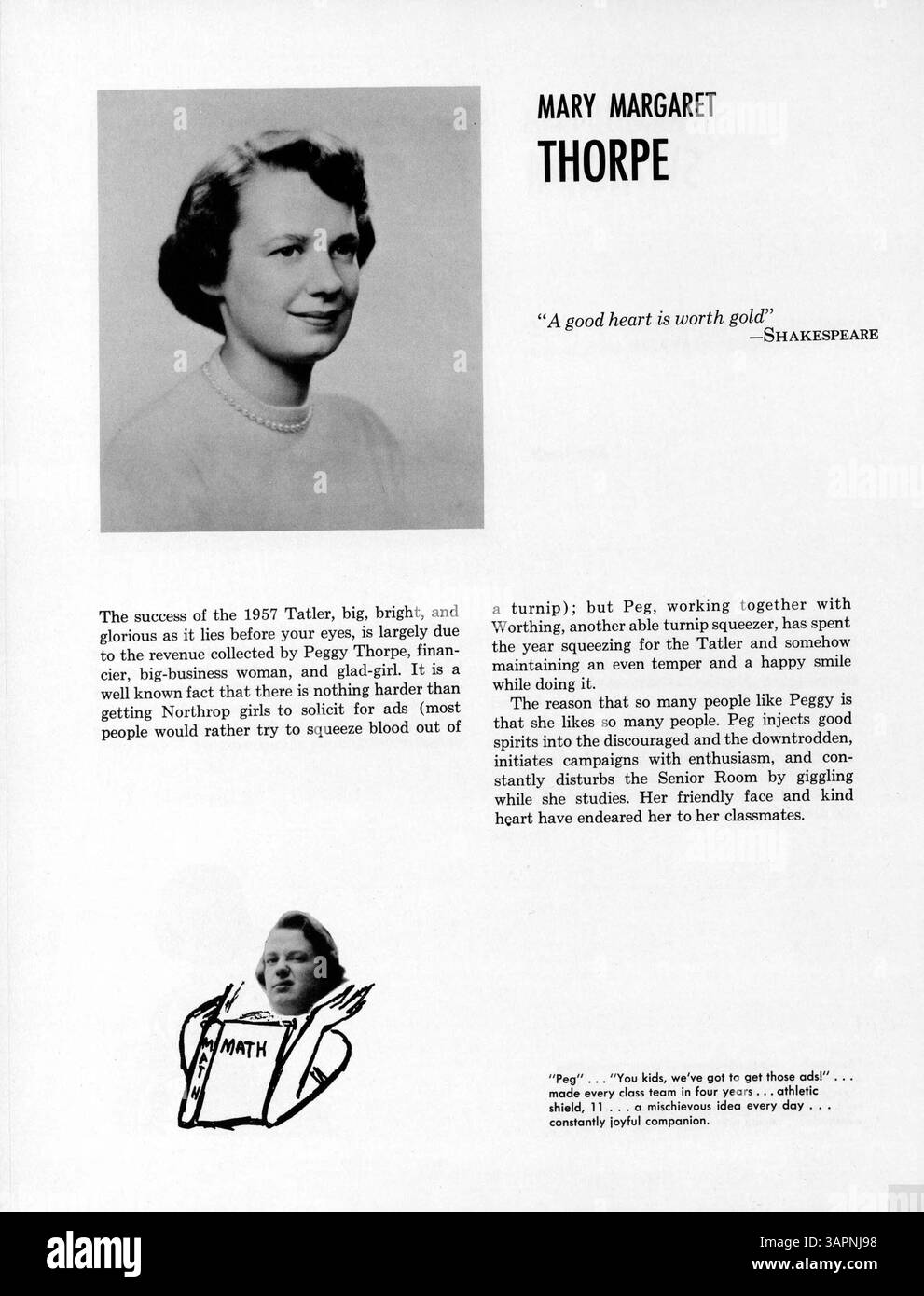 The 1957 'Tatler' yearbook from Northrop Collegiate School documents ...