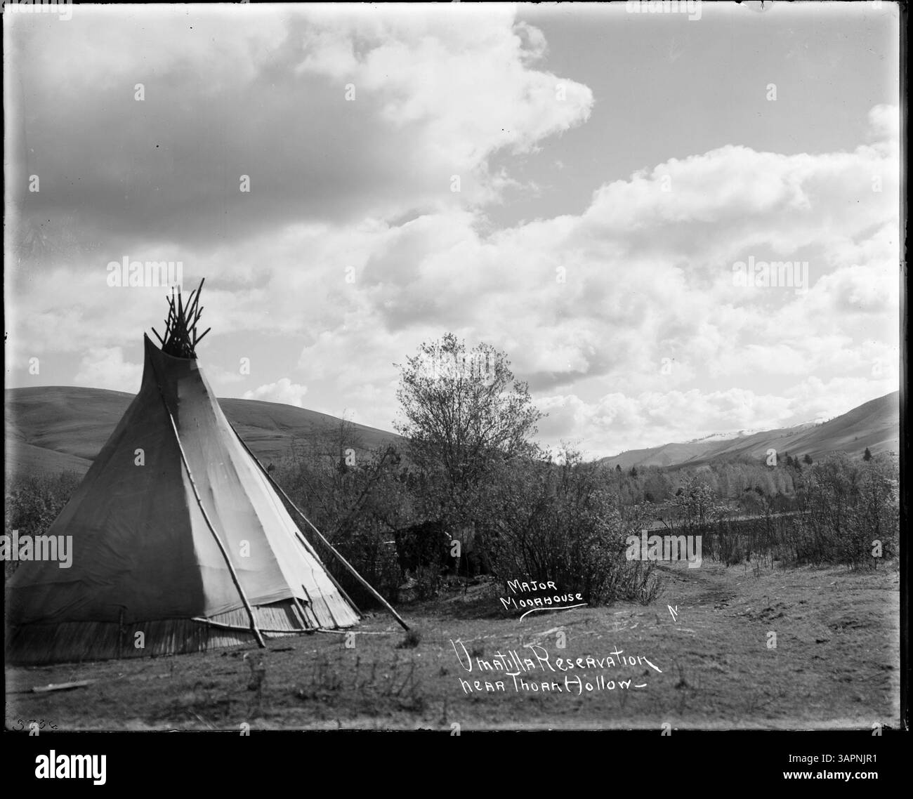 This photograph shows a view of the Umatilla Indian Reservation near ...