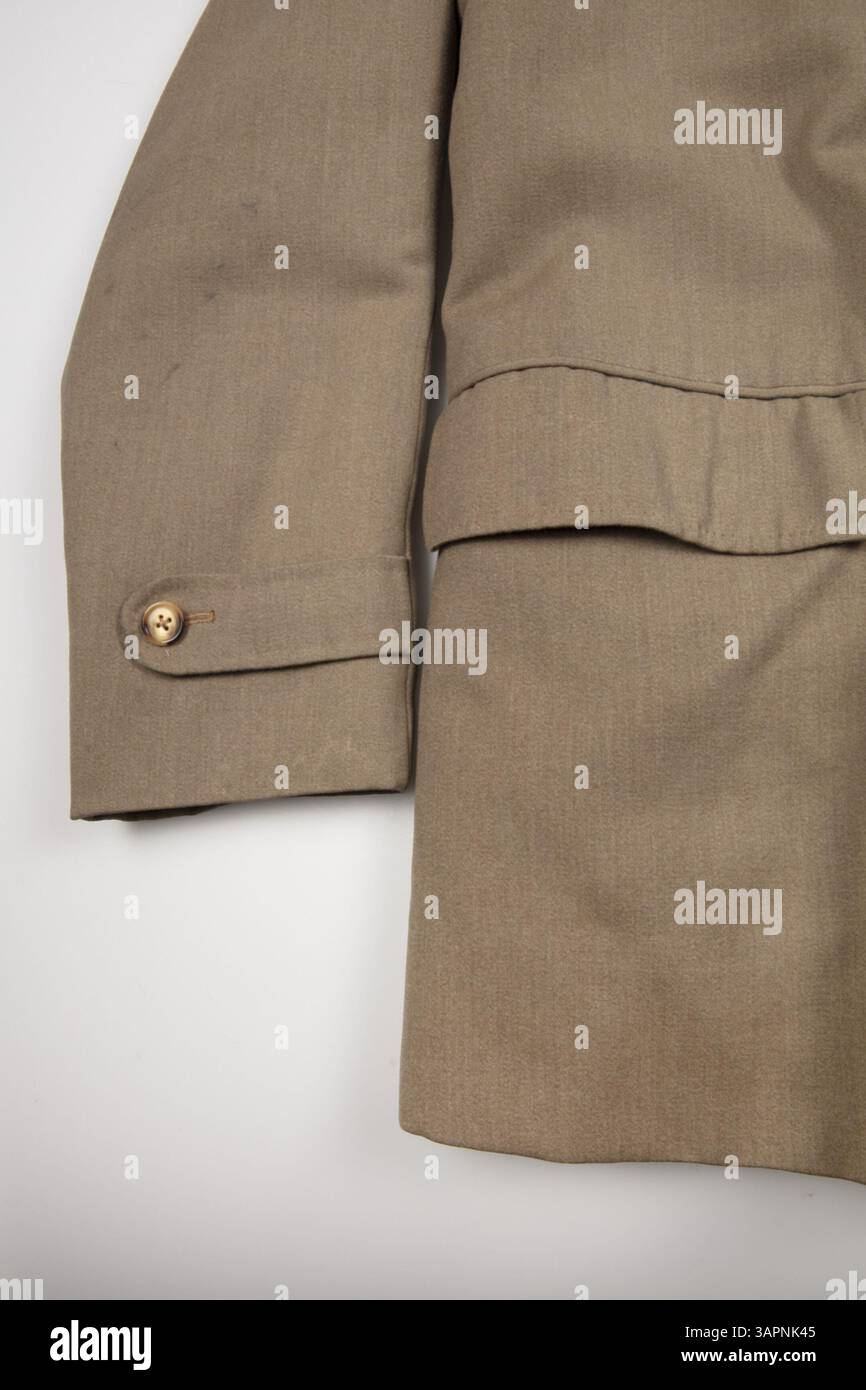 This double-breasted olive drab wool flight jacket, worn by Charles ...