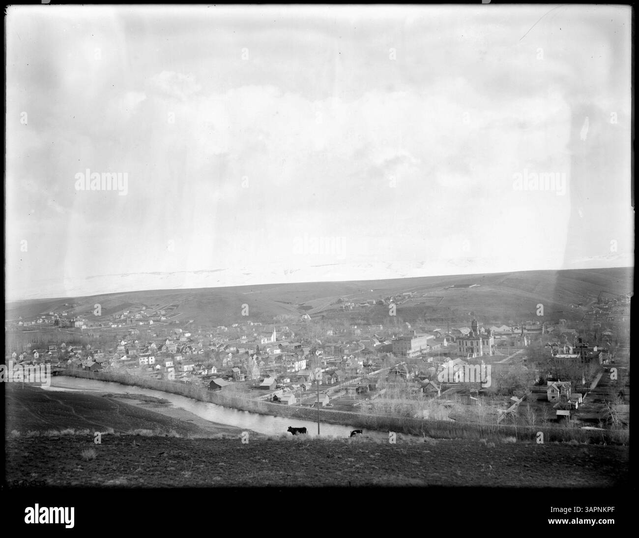 A view of Pendleton, Oregon, taken from North Hill, captured by Lee ...