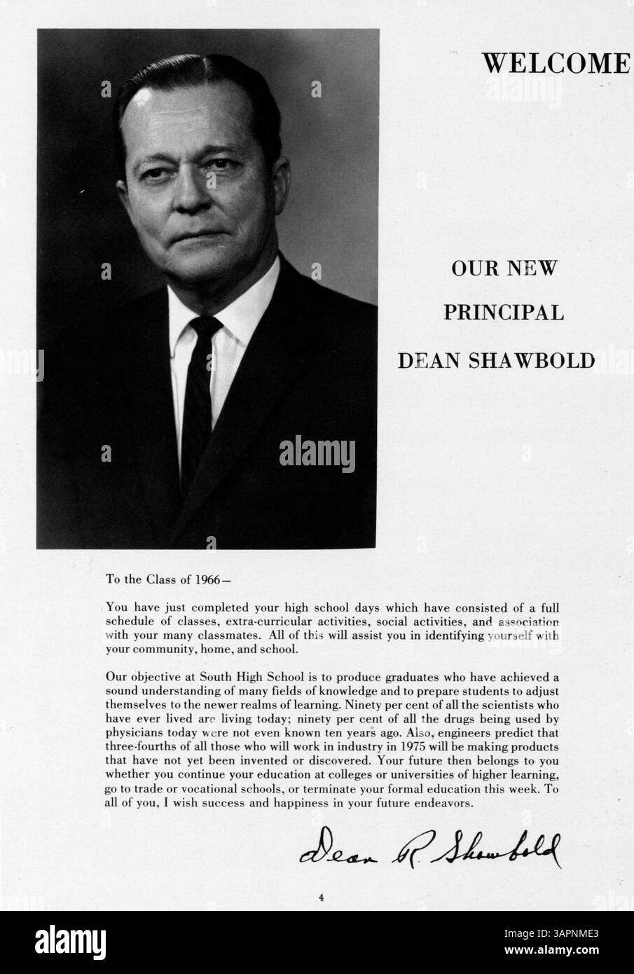 The 1966 'Tiger' yearbook from South High School documents the students ...