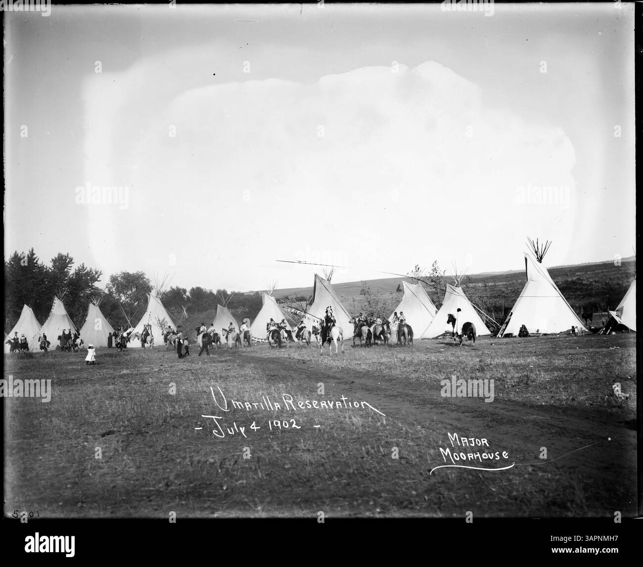 This photograph depicts scenes from the Umatilla Indian Reservation ...