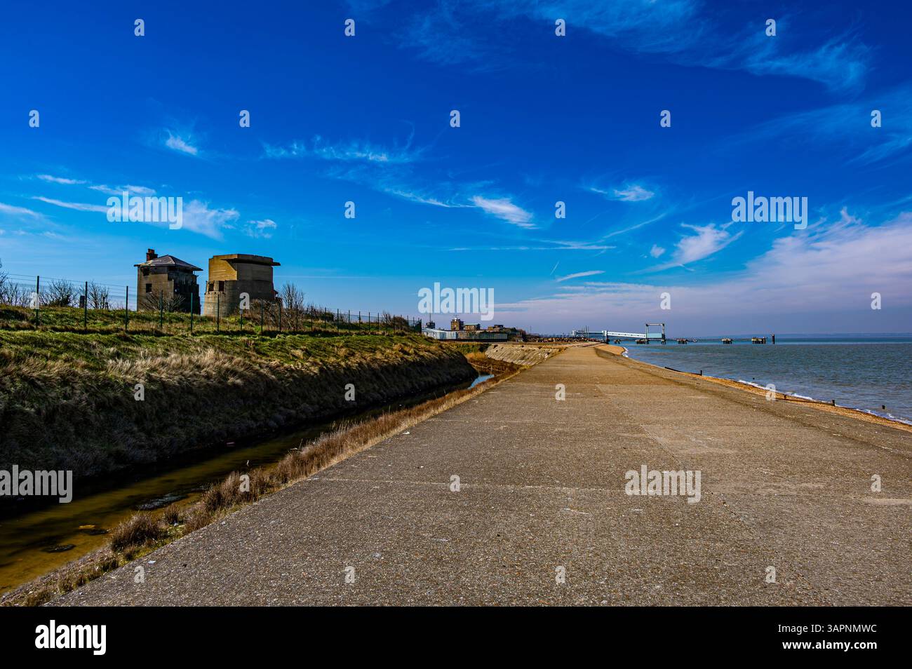 Centre Bastion Battery fortification and defensive moat as seen while ...