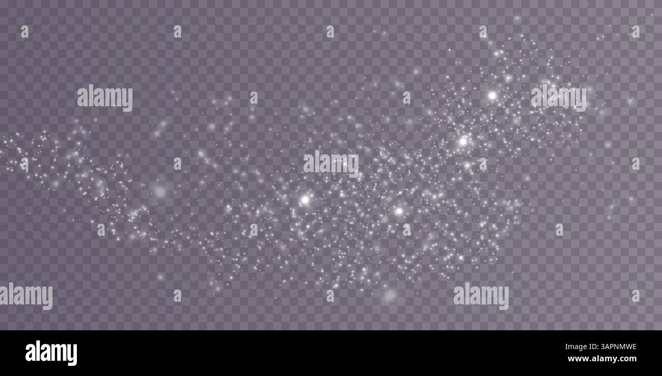 A Beautiful Sparkling Glitter Effect Set Against a Transparent ...