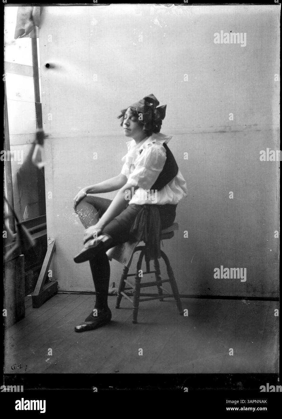 Photograph of actors in costume, either solo or in groups, posing for ...