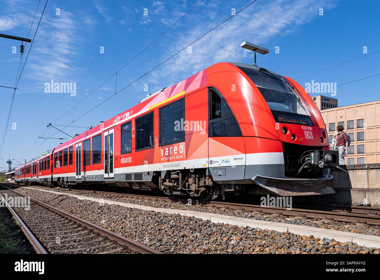 vareo Alstom Coradia Lint 81 train at Cologne Messe/Deutz station Stock ...