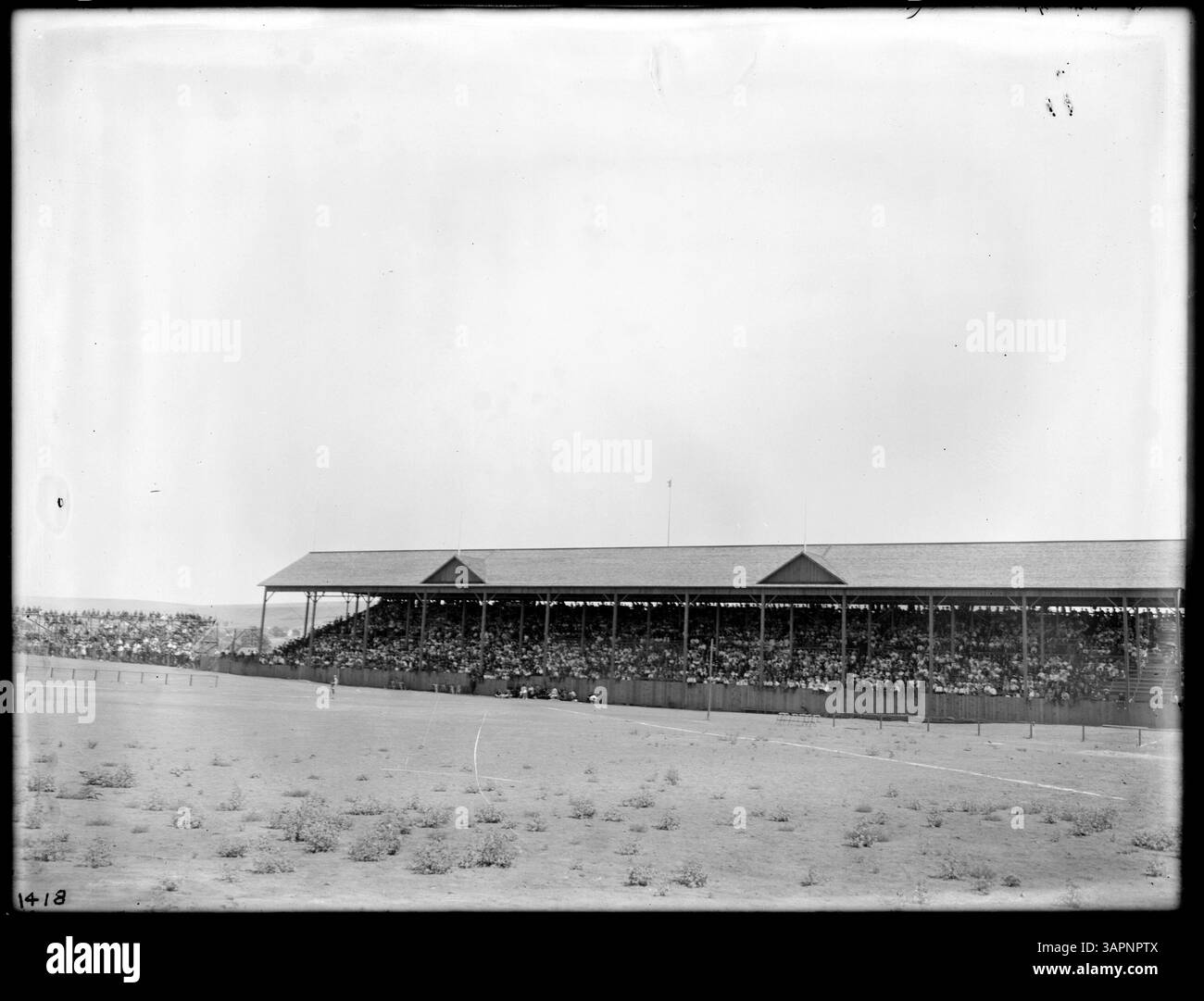 Photograph by Lee Moorhouse, depicting a baseball game at Roundup Park ...
