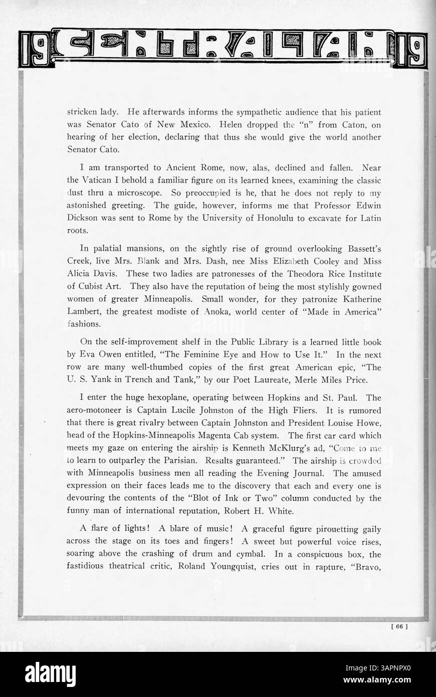 The 1919 'Centralian' yearbook from Central High School provides an in ...