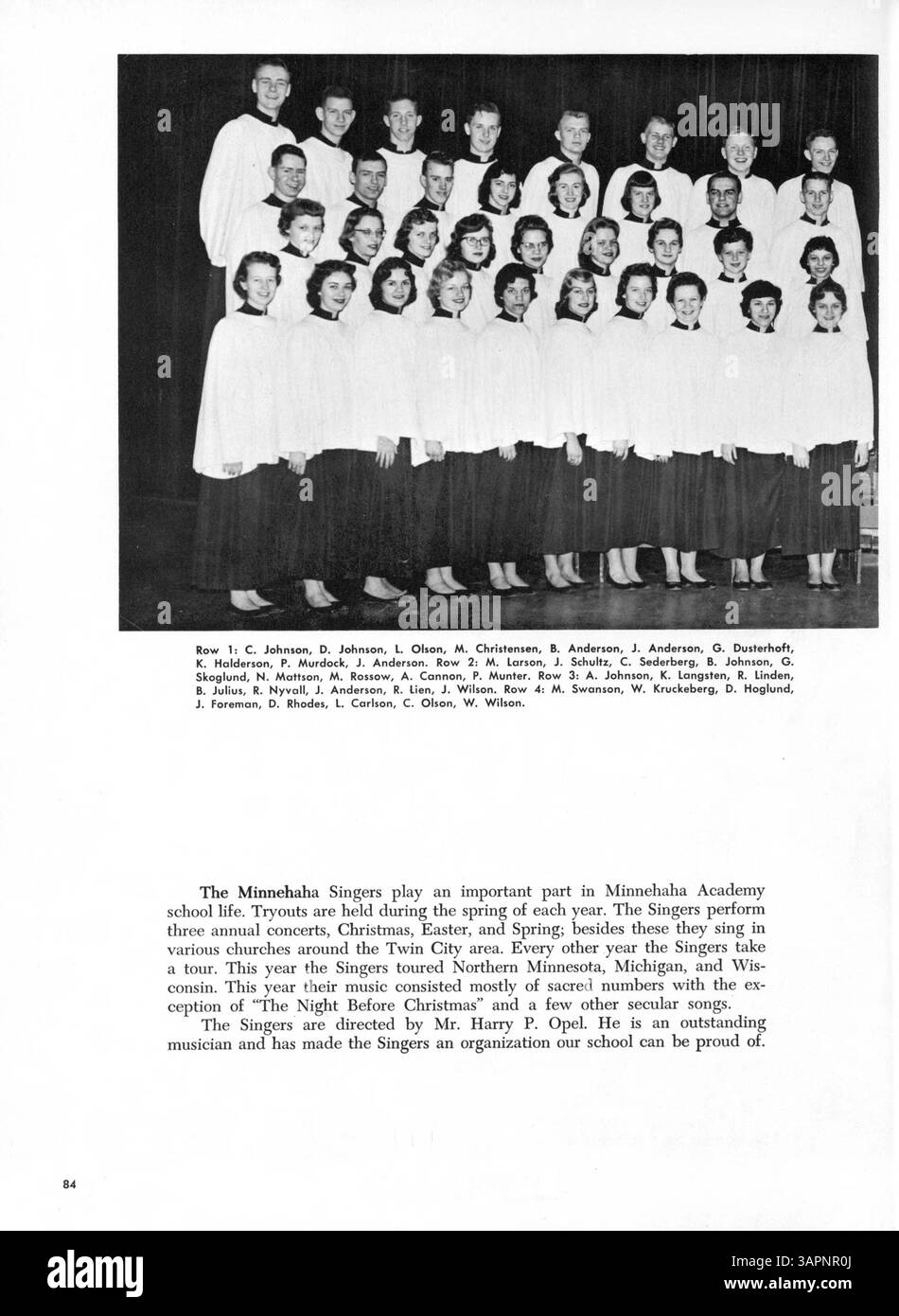 The 1958 edition of 'The Antler' yearbook from Minnehaha Academy ...