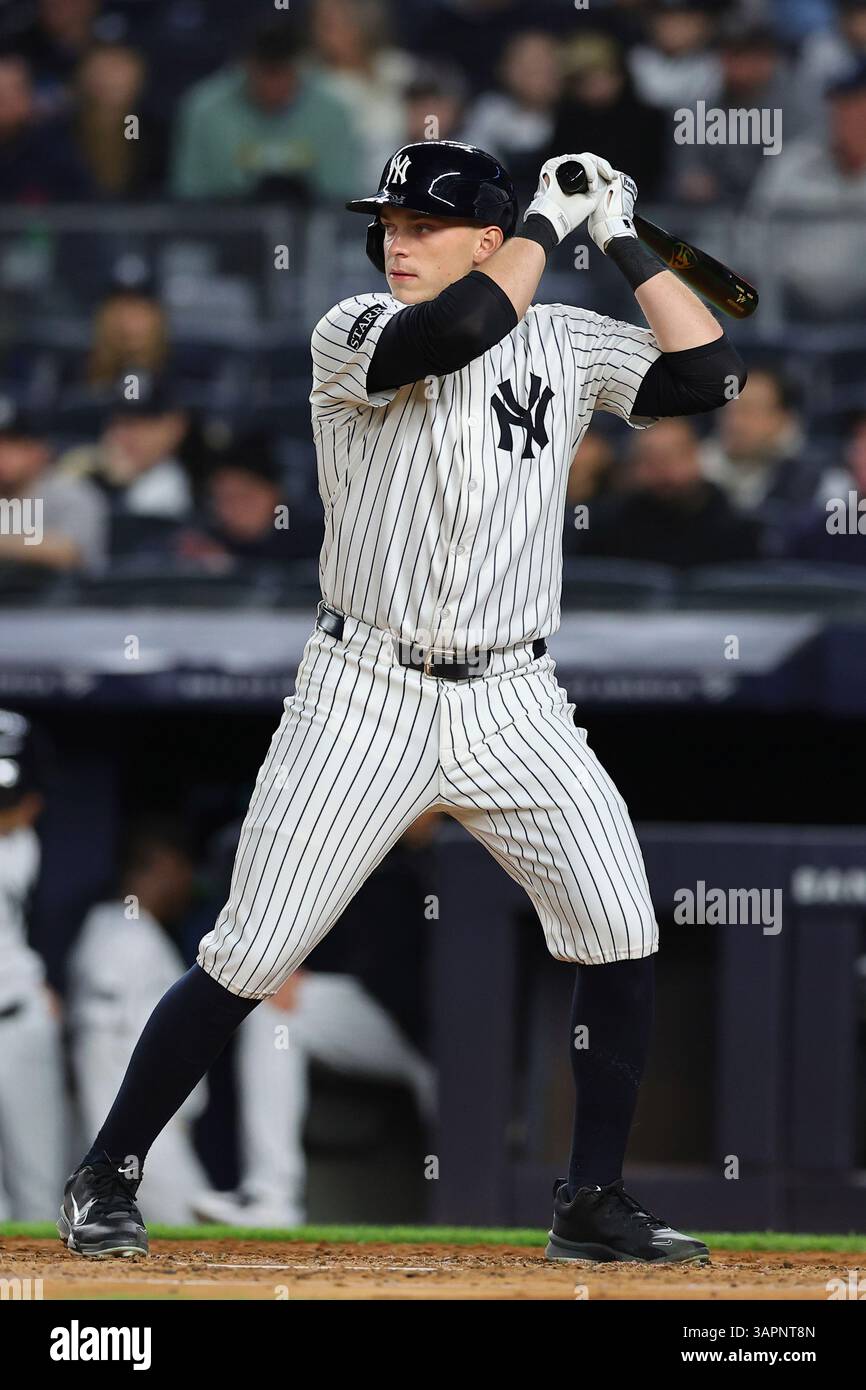 BRONX, NY - APRIL 14: Ben Rice #22 of the New York Yankees at bat ...