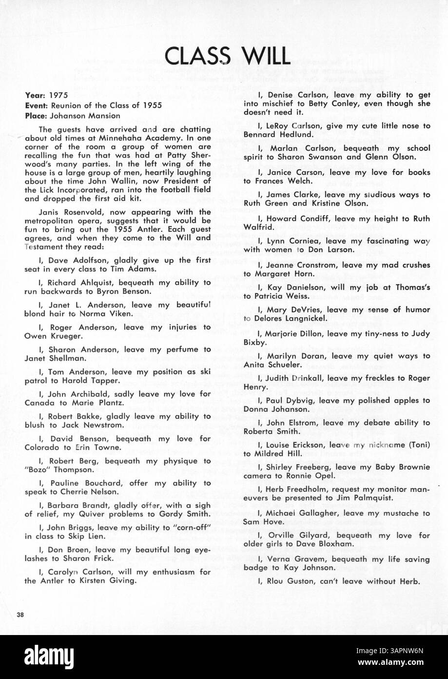 This high school yearbook from Minnehaha Academy reflects the student ...