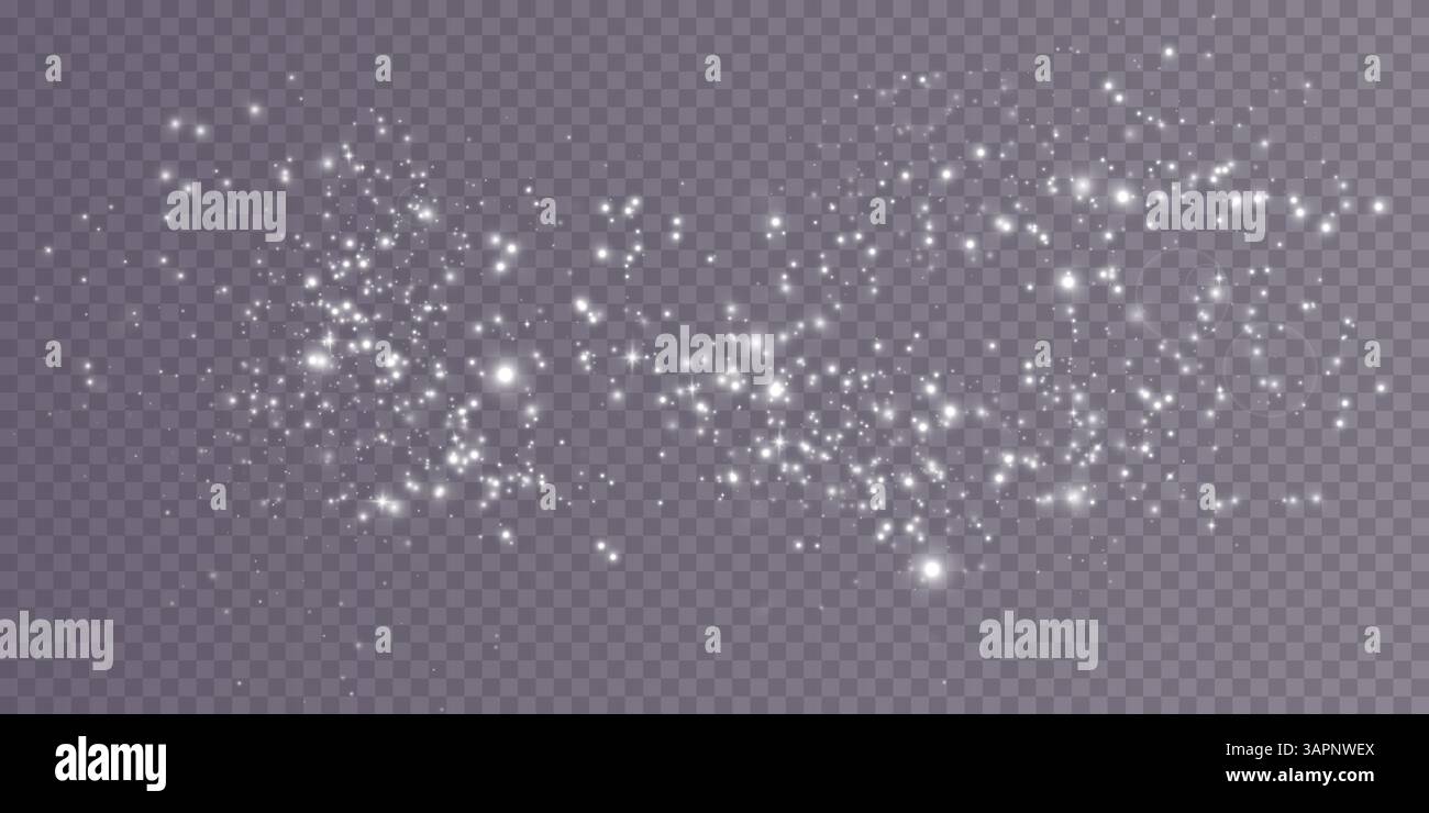 Glittering Sparkles Set Against a Beautiful Transparent Background for ...