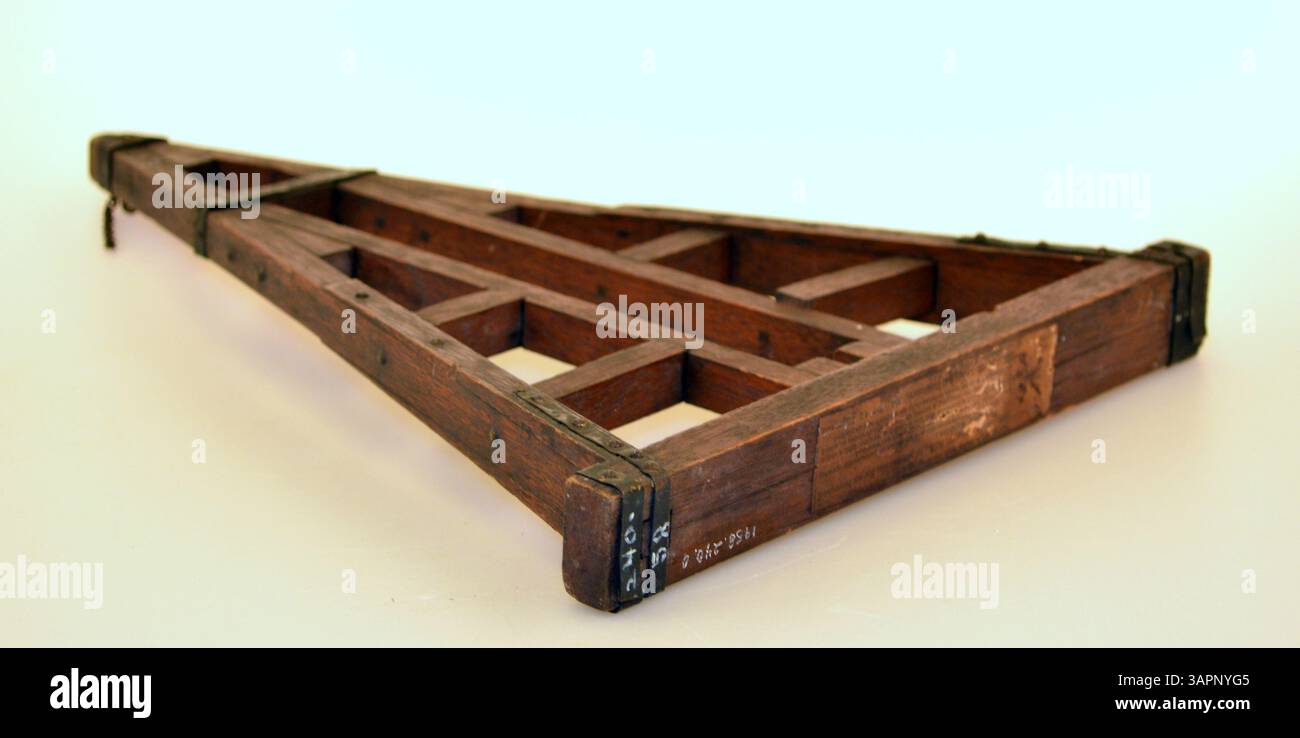 This patent model of Stephen H. Long’s dredging machine (patent 31,811 ...