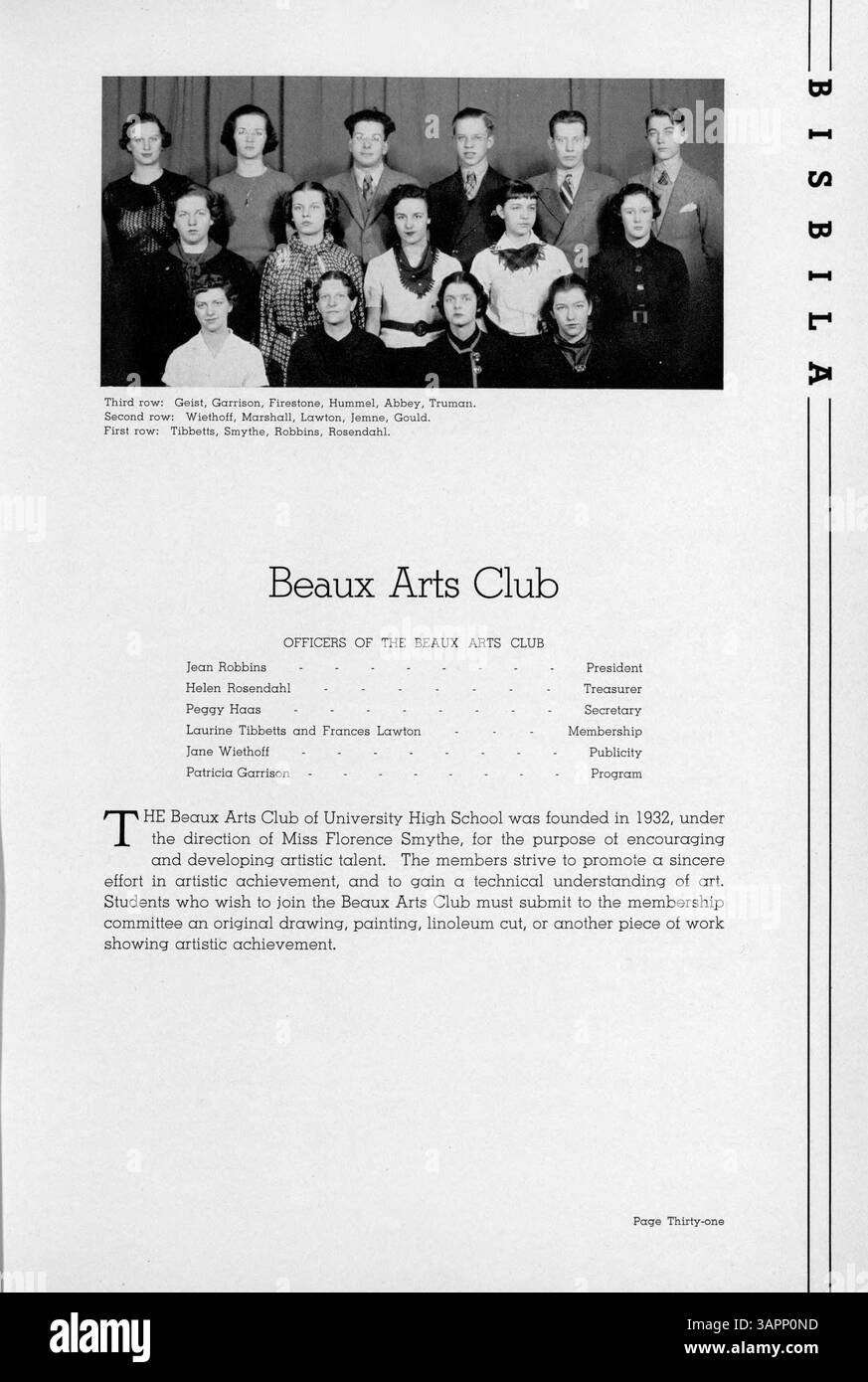 The 1936 'Bisbila' yearbook captures the 1935-1936 school year at ...