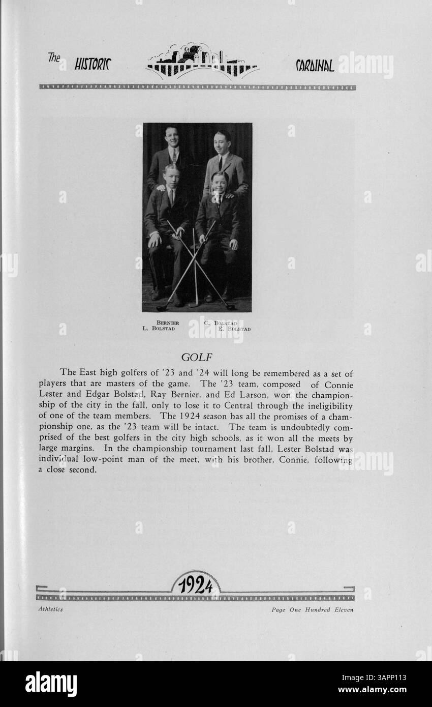 The 1924 East High Yearbook, 'Cardinal,' highlights the experiences of ...