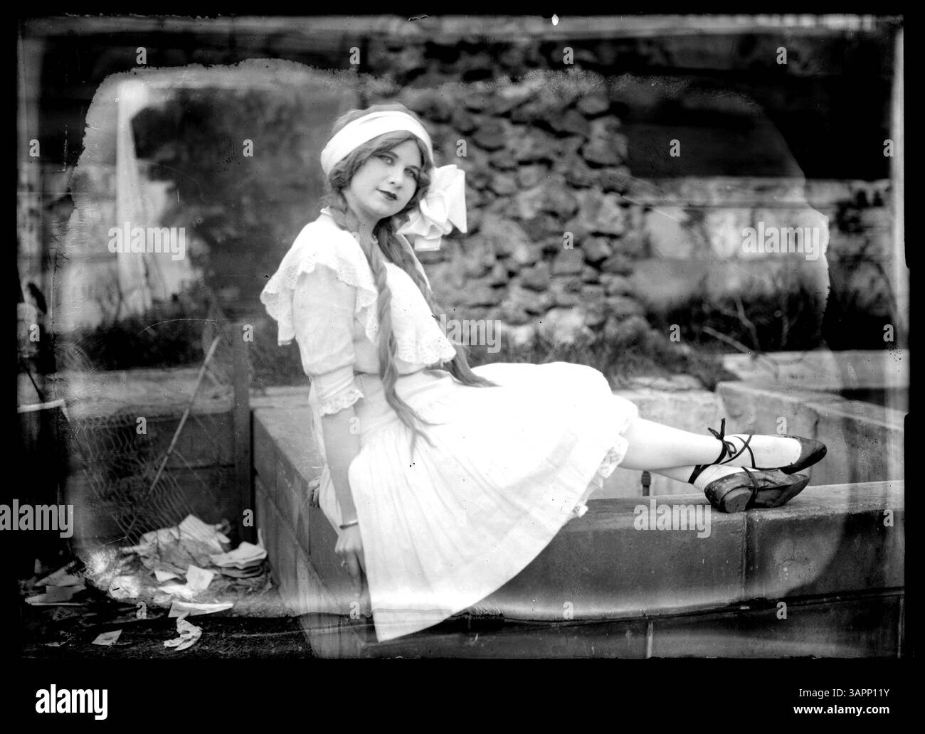 Photograph by Lee Moorhouse of unidentified vaudeville players. The ...