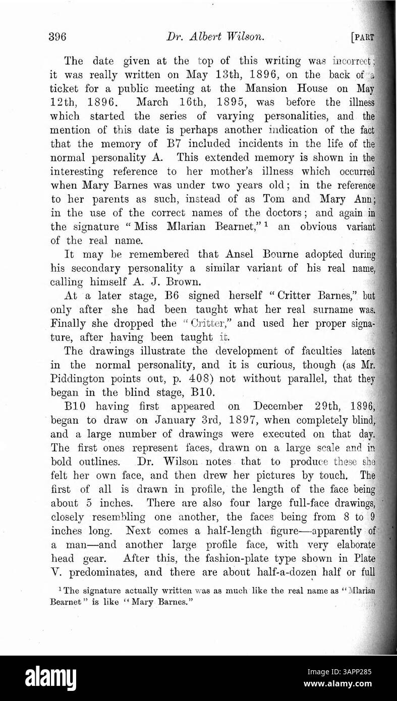 This article outlines the case of Mary Barnes, who at age 12 in 1894 ...