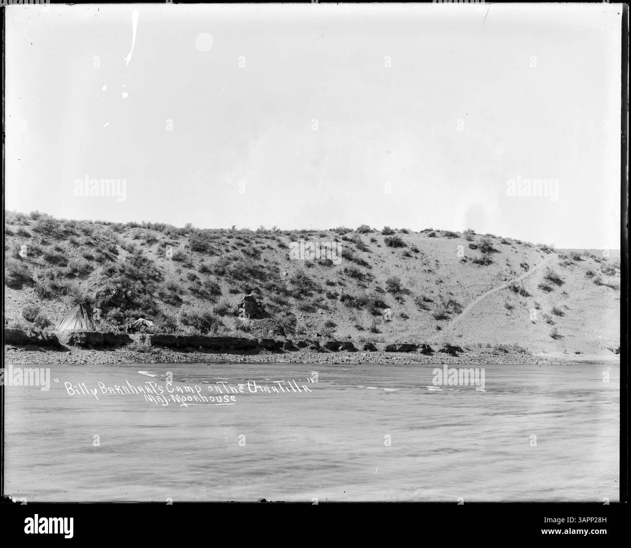 This photograph captures Billy Barnhart's camp on the Umatilla ...