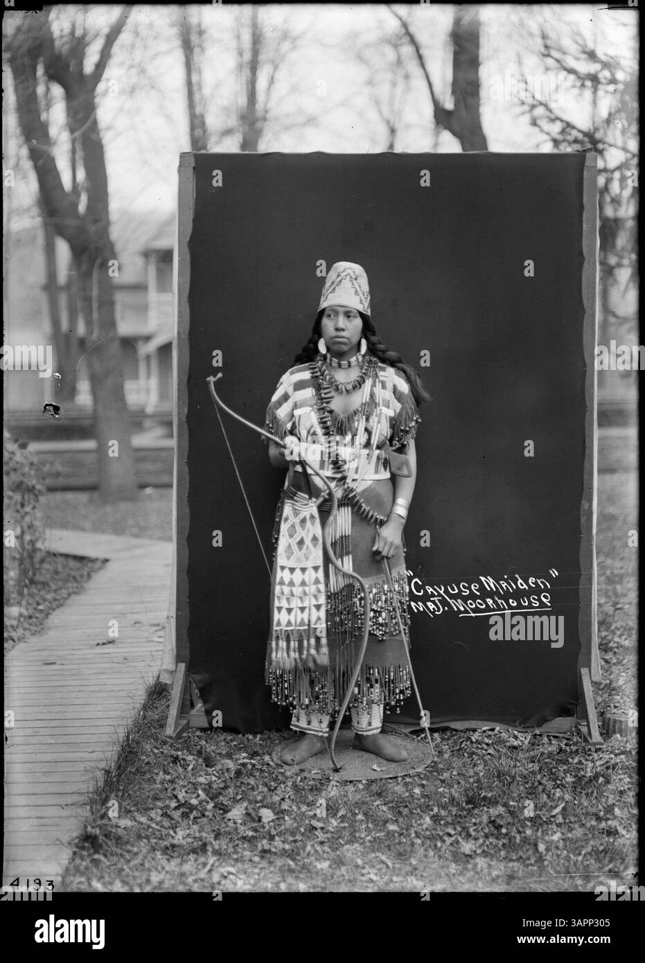 Photo of Ruth Coyote, a Cayuse Indian woman in traditional regalia ...