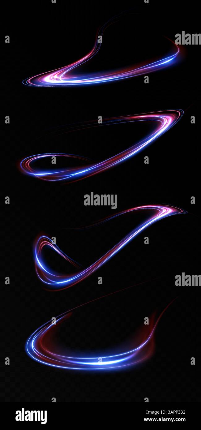 Digital representation light trails Stock Vector Images - Alamy