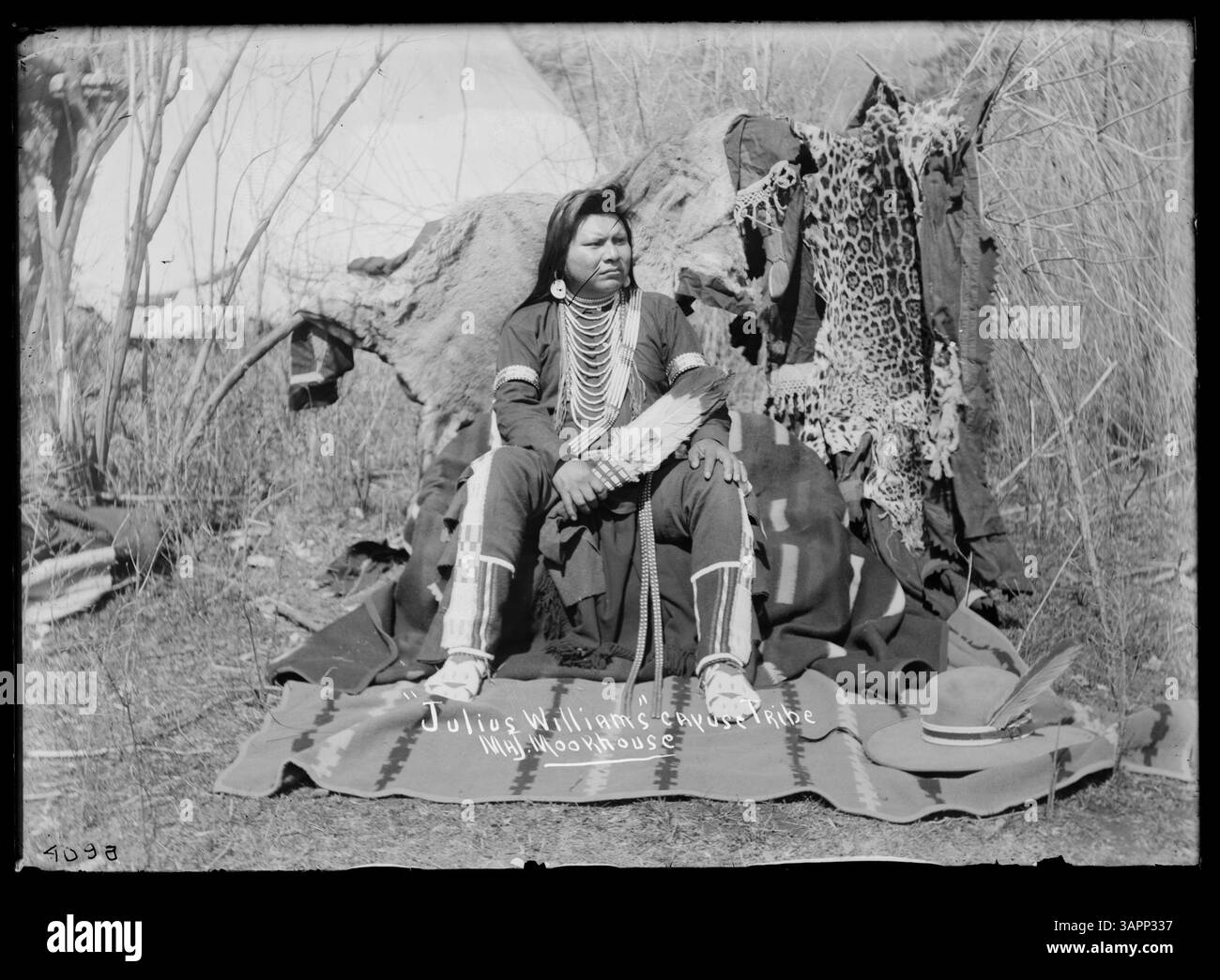 This photograph by Lee Moorhouse shows Julius Williams, a Cayuse Indian ...