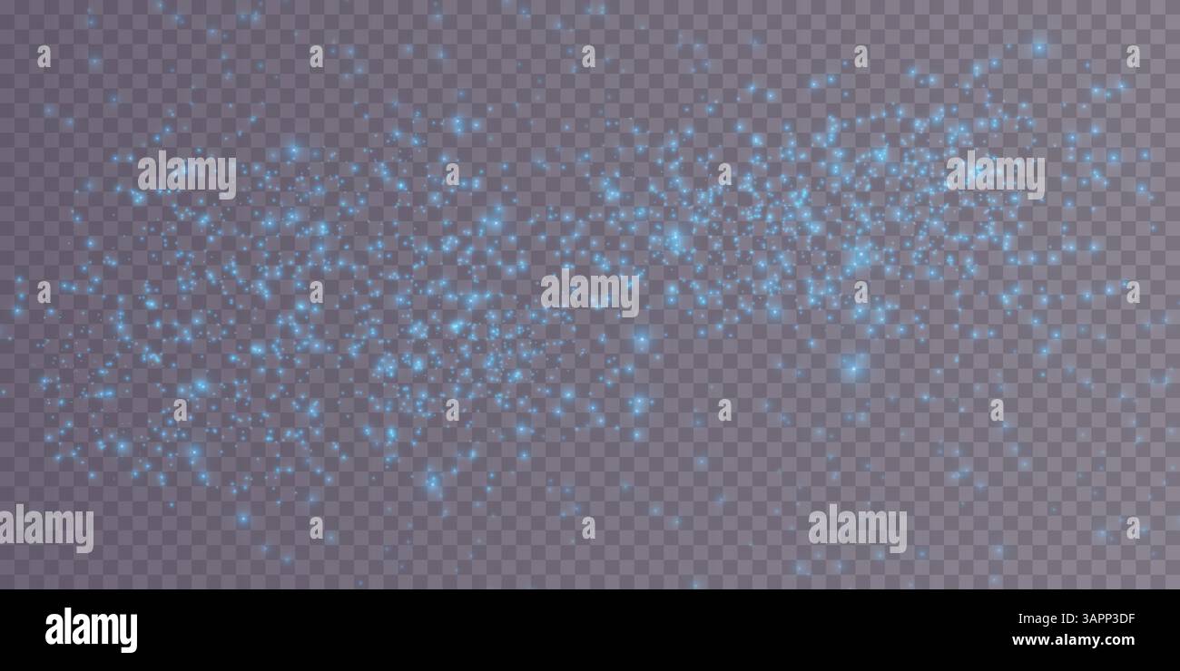 A mesmerizing display of glittering blue particles set against a ...