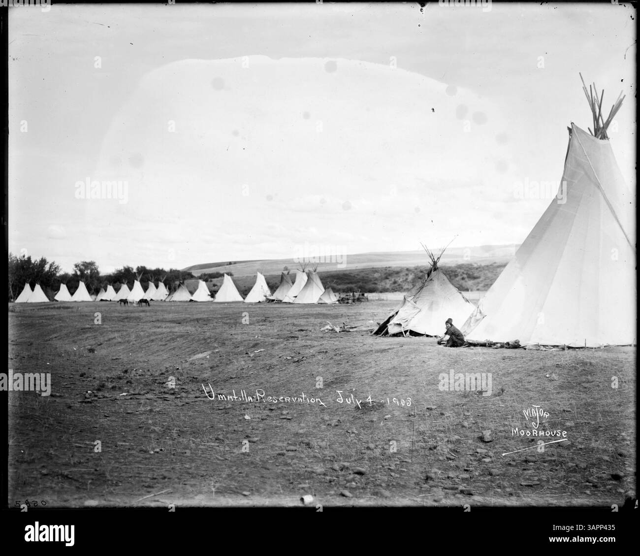 Photograph depicting scenes from the Umatilla Indian Reservation ...