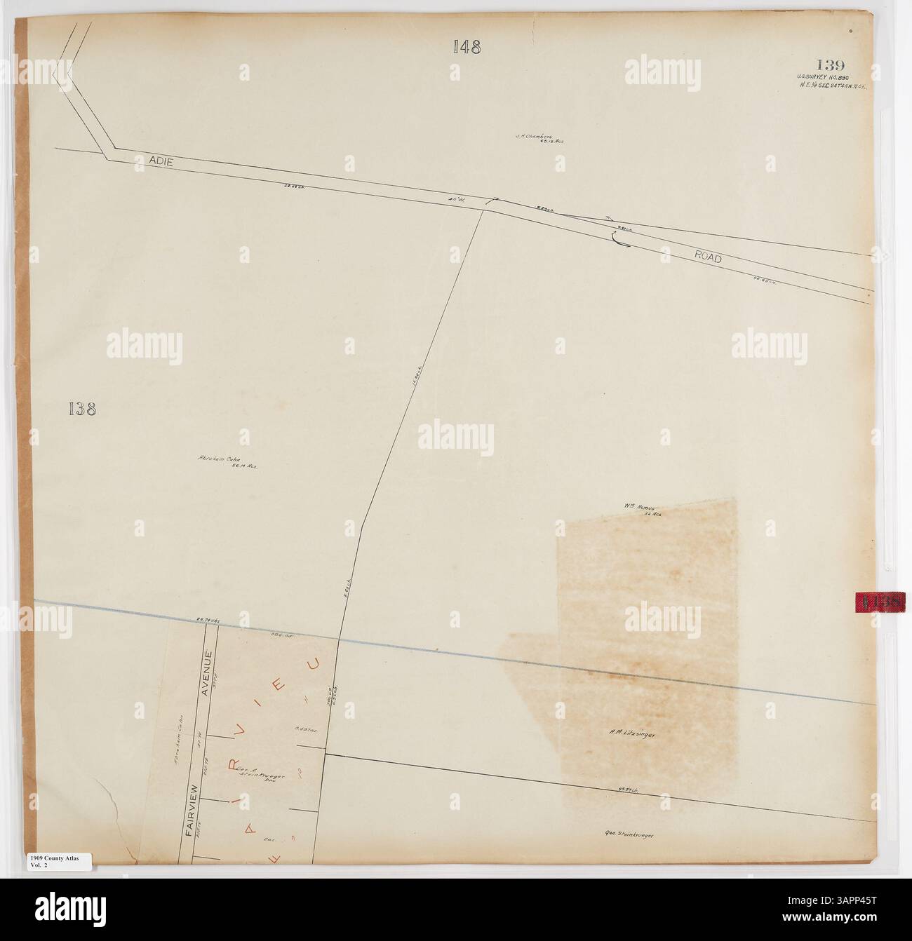 A survey map from the Atlas of St. Louis County (Volume 2), detailing ...