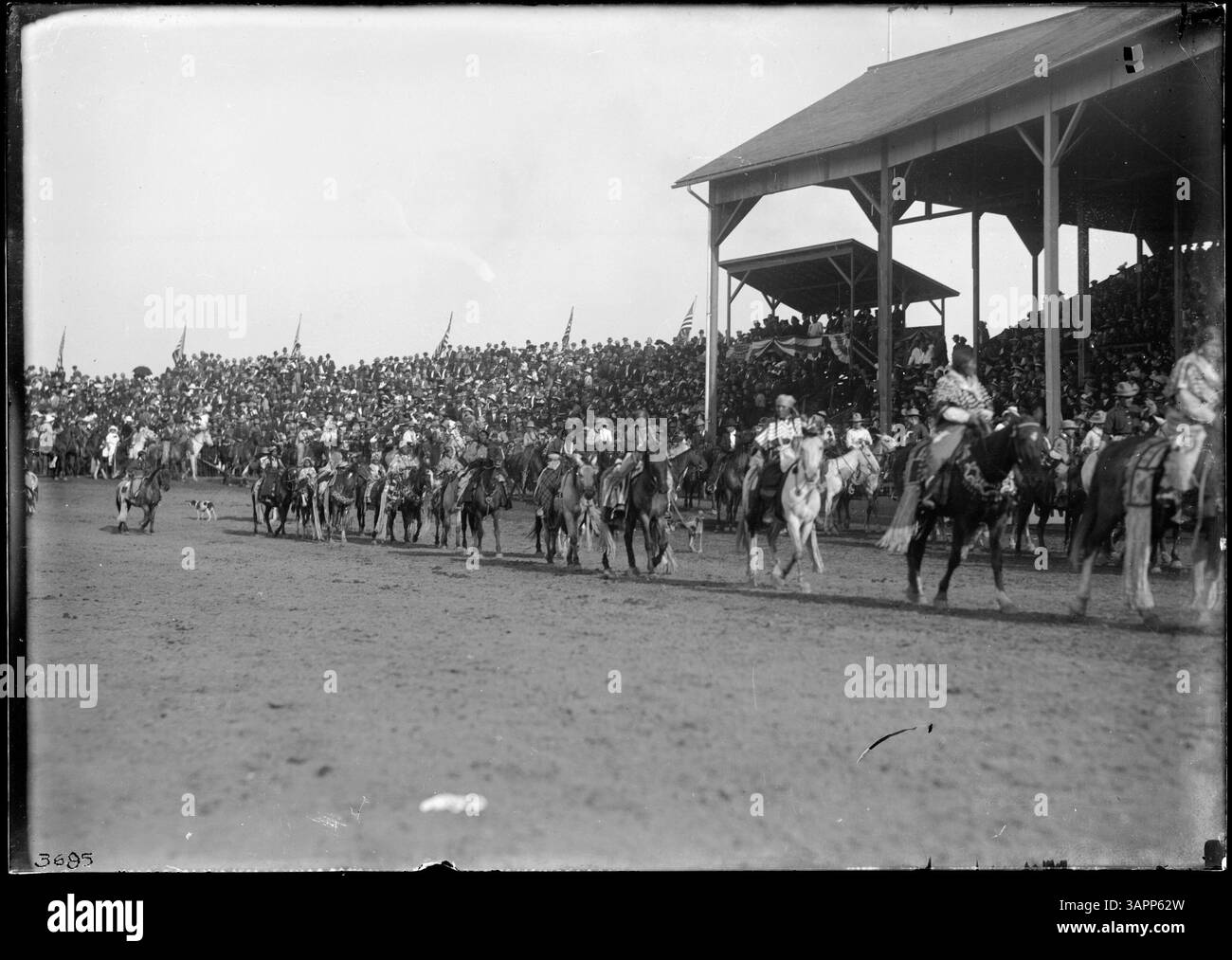 This photograph captures the Roundup Grand Review, a key event in the ...
