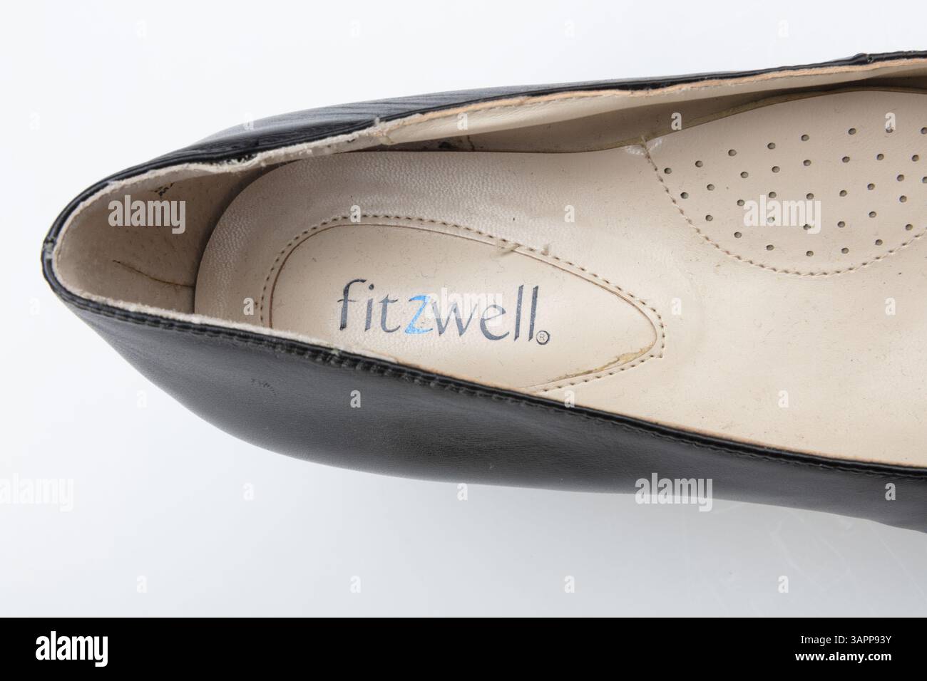 These black leather pumps by Fitzwell were worn by John Chaney, known ...