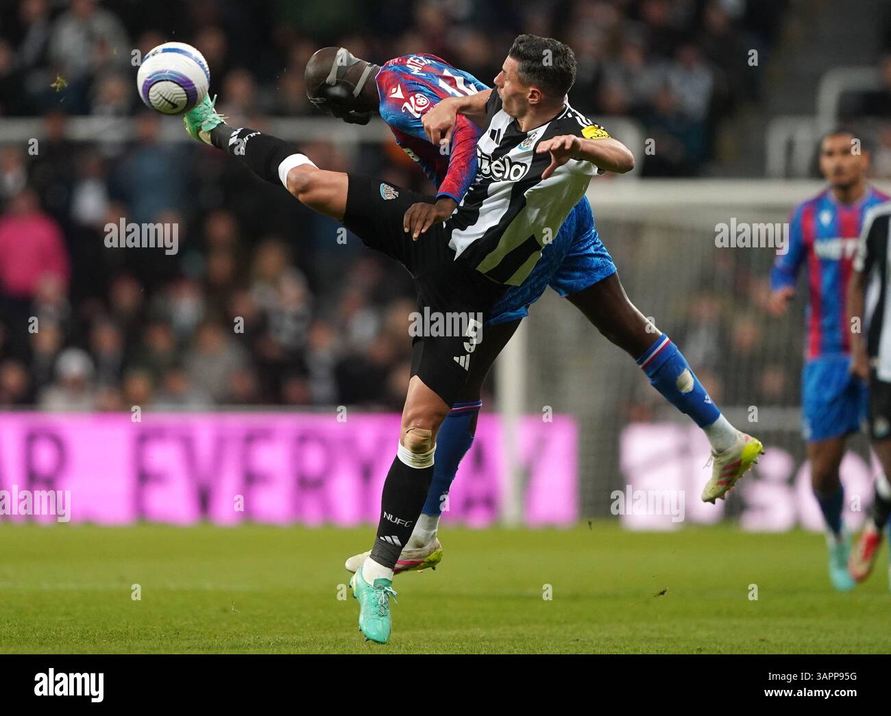 Newcastle United's Fabian Schar and Crystal Palace's Jean-Philippe ...