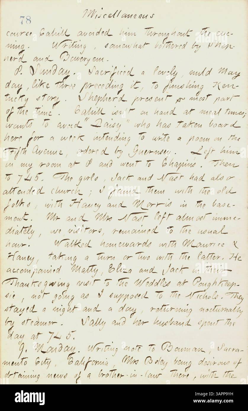 Volume 18 of Thomas Butler Gunn Diaries, page 89, covers December 7-9 ...