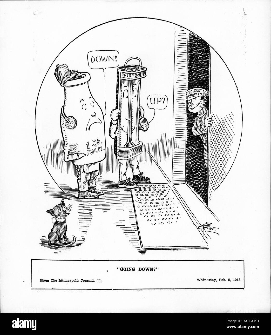 Humorous scene in elevator hi-res stock photography and images - Alamy