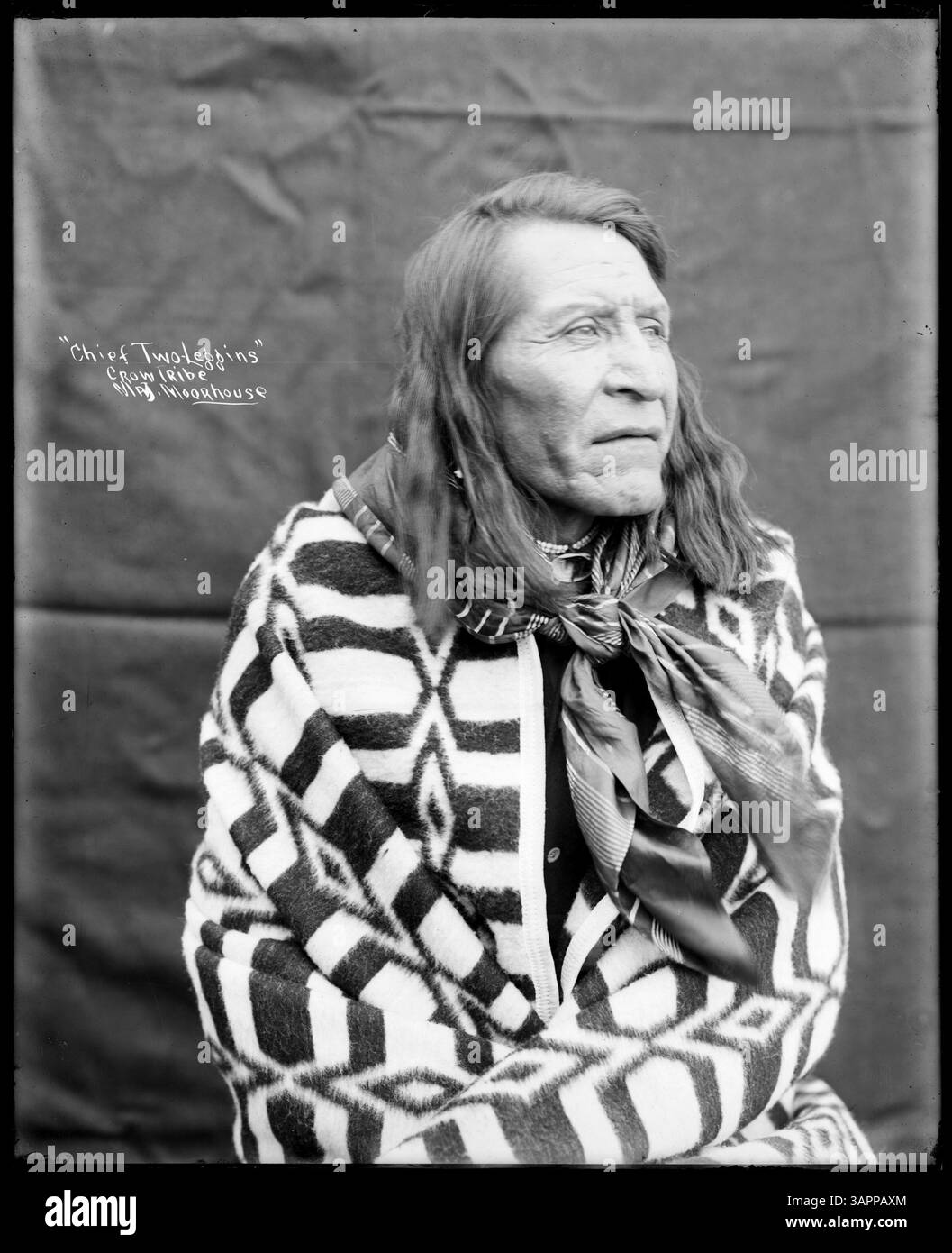 Lee Moorhouse’s portrait of Chief Two Leggins of the Crow Tribe shows ...