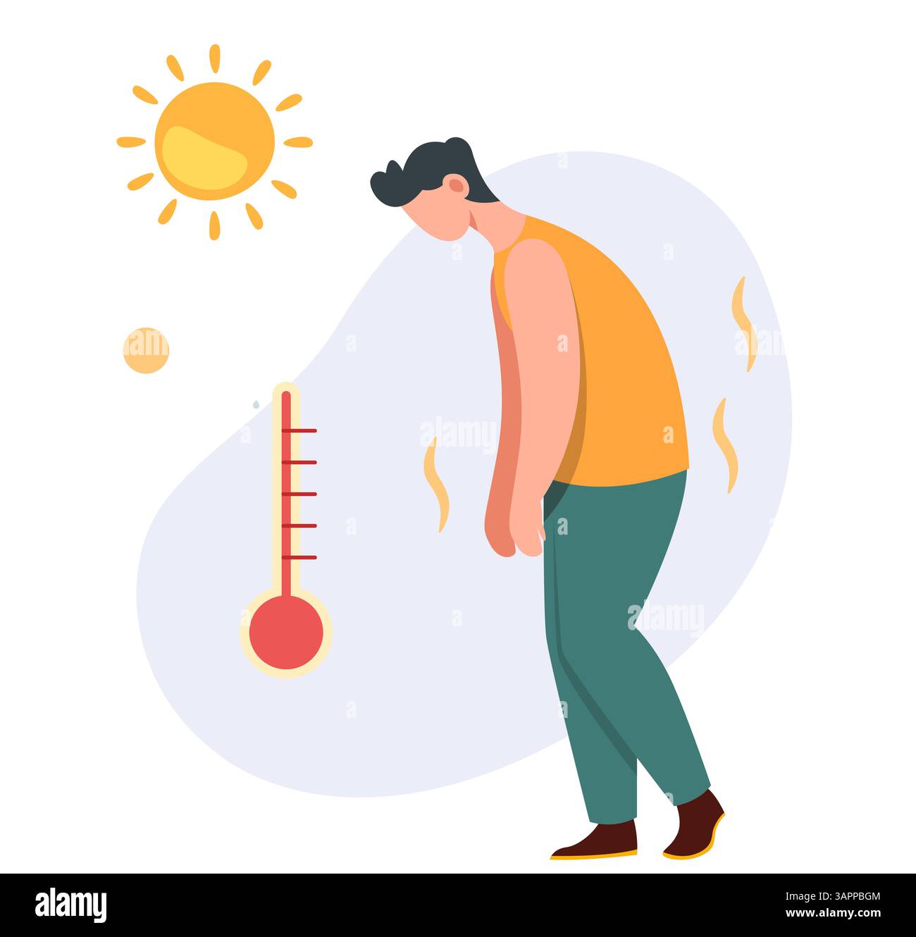 Heat and exhaustion Stock Vector Images - Alamy