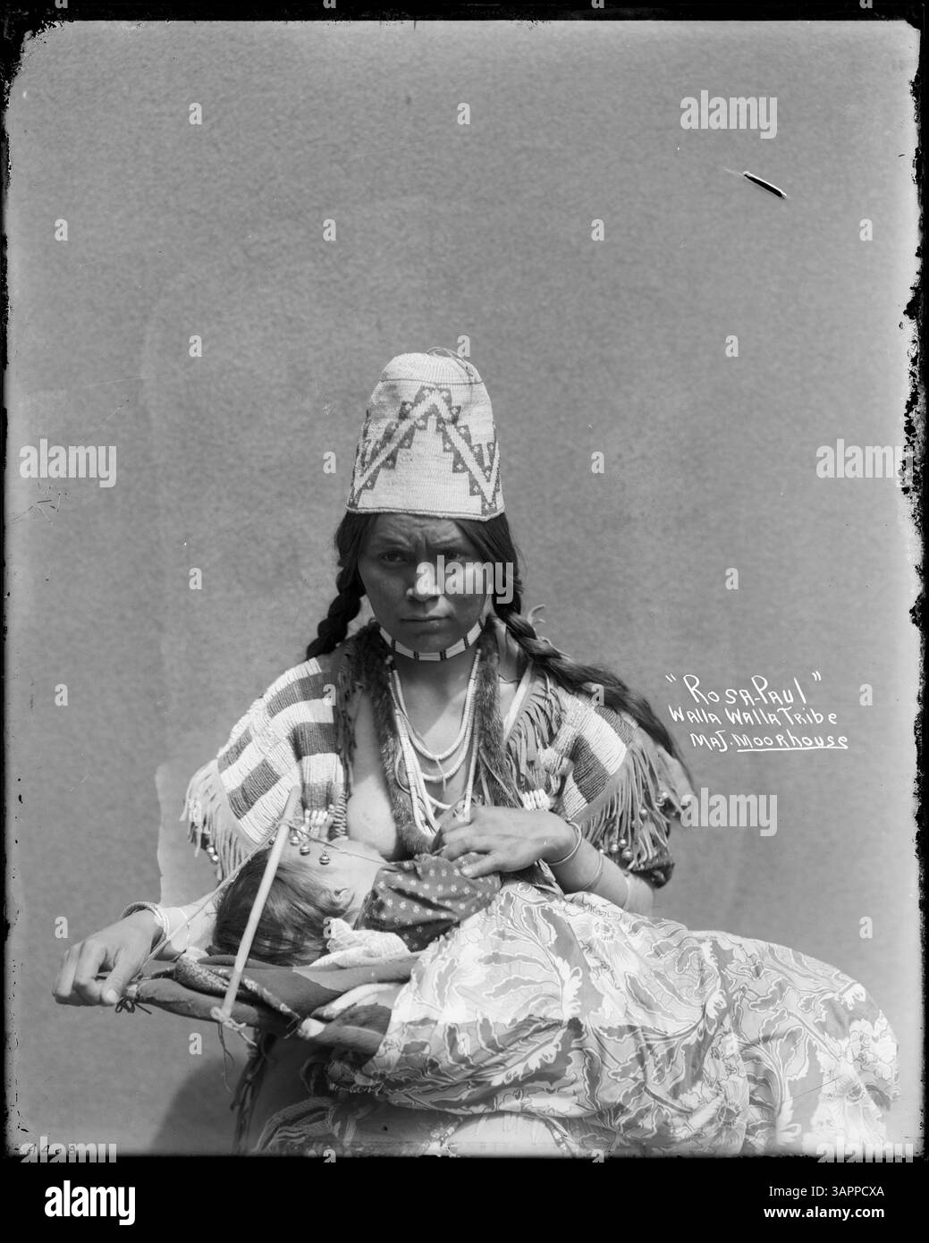 Photograph by Lee Moorhouse of Rosa Paul, a Walla Walla Indian, in ...