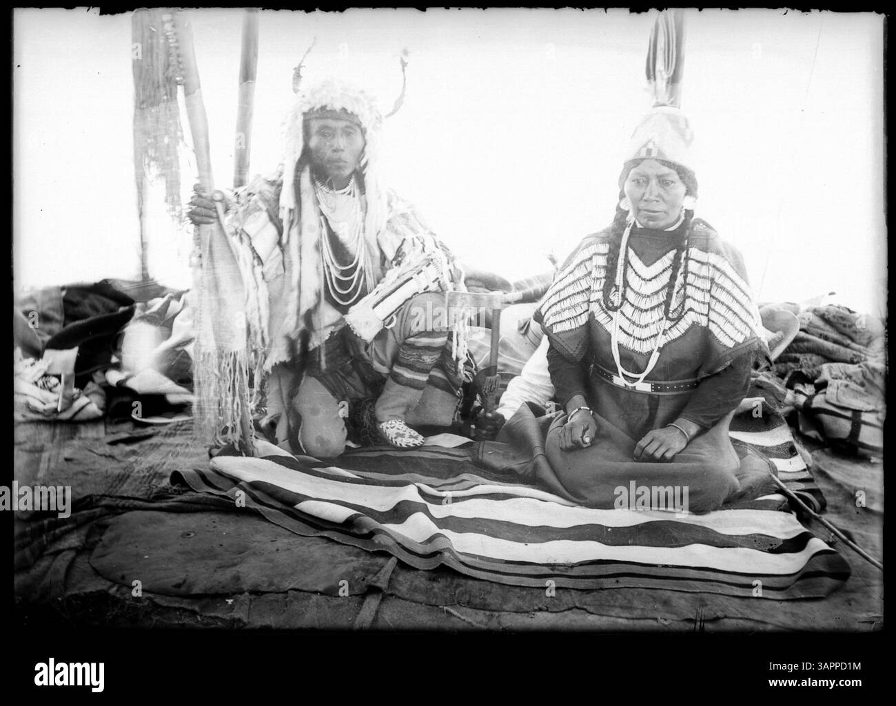 This photograph from Lee Moorhouse’s collection shows tribal people ...