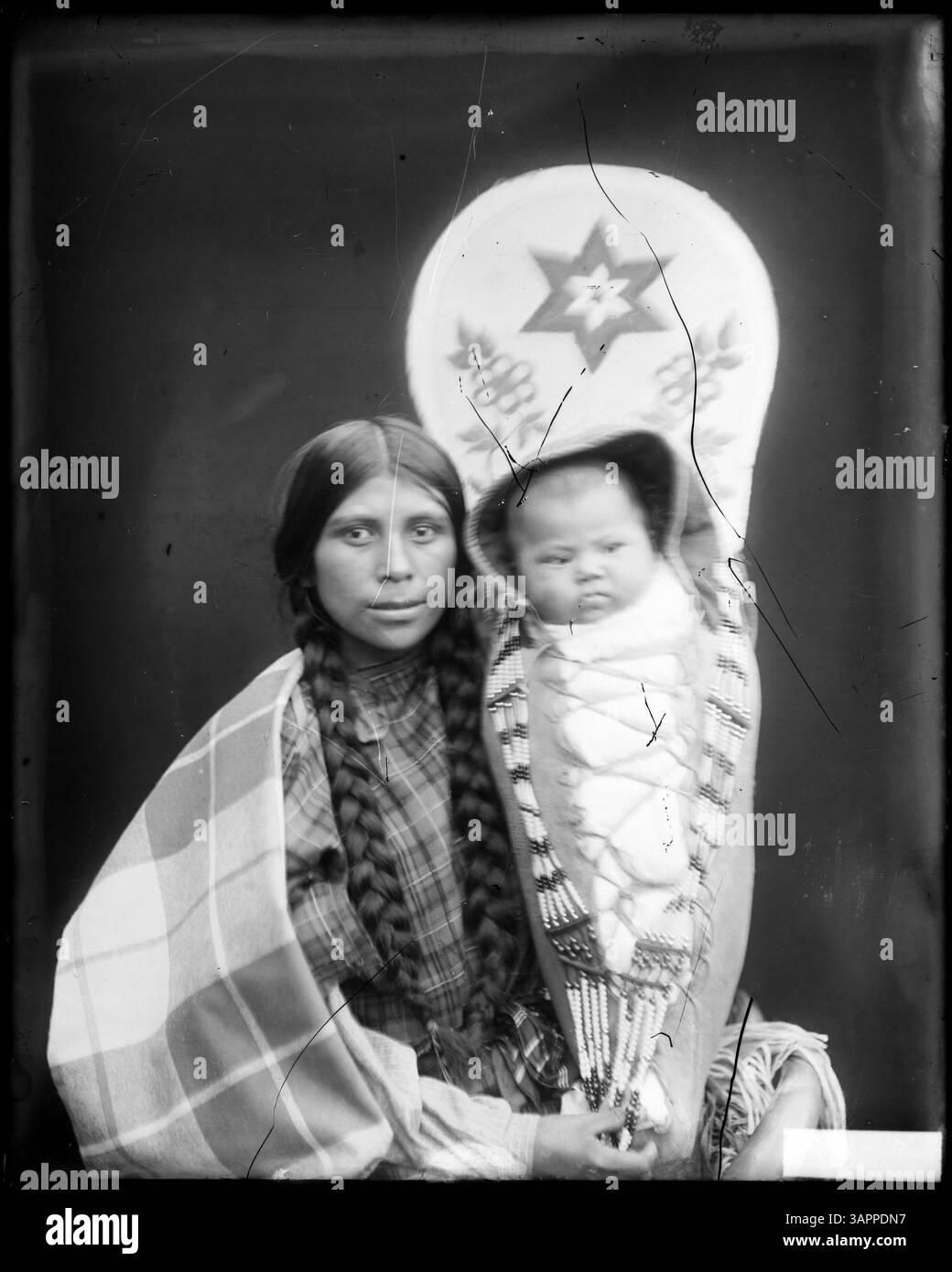 This photograph by Lee Moorhouse shows a Native American woman with a ...
