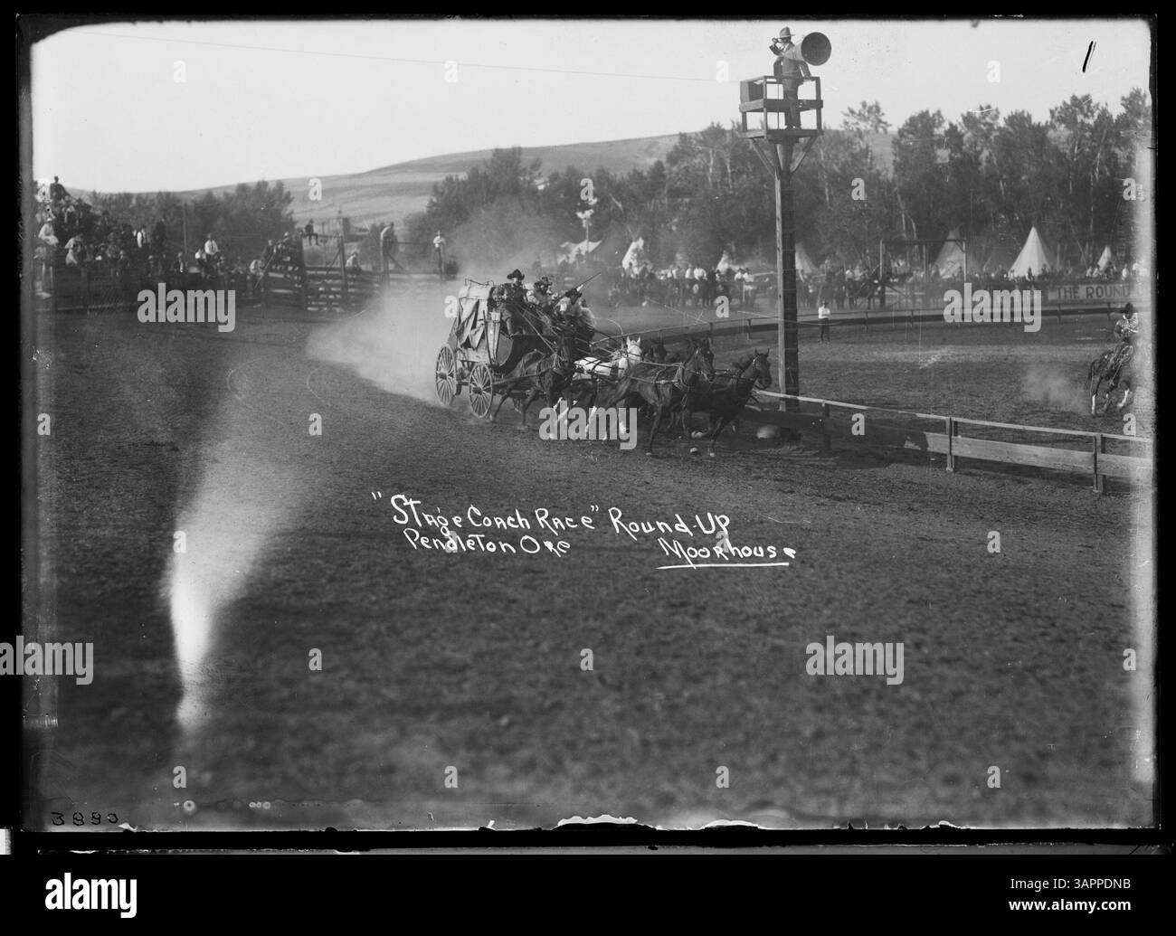 Photograph of a stagecoach race, captured by Lee Moorhouse. The image ...