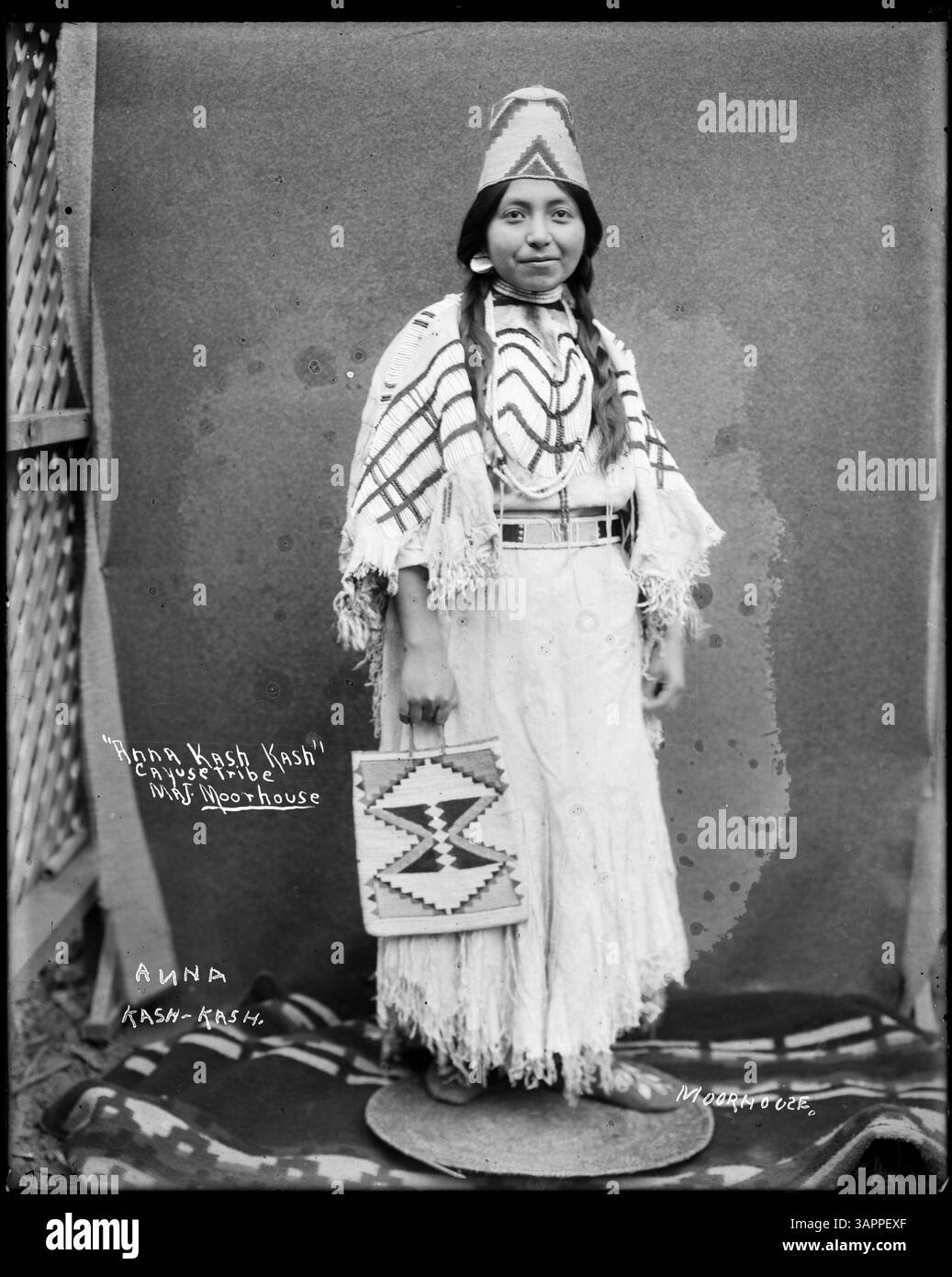 Photograph of Anna Kash Kash, a Cayuse woman from the Cayuse Tribe ...