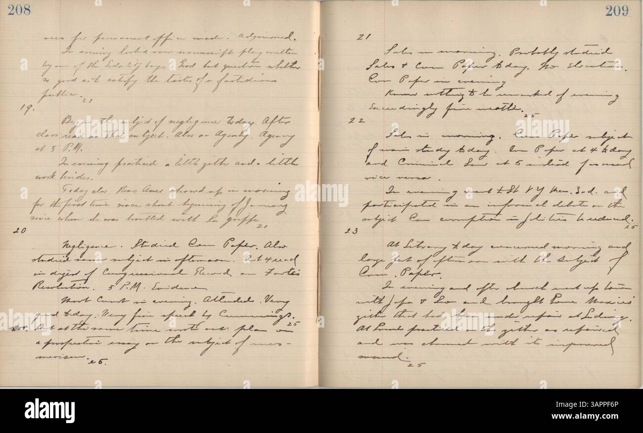 Edward V. P. Schneiderhahn’s diary, covering the years 1890-1895 ...
