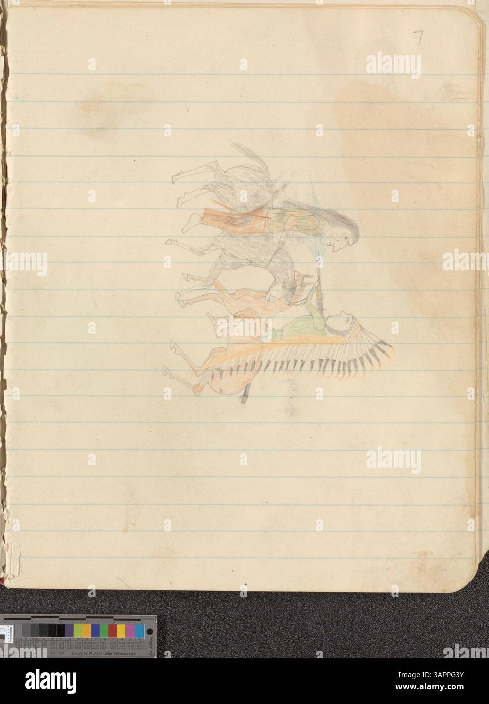 An unknown artist’s sketchbook illustrating Nez Perce and Cayuse Indian ...